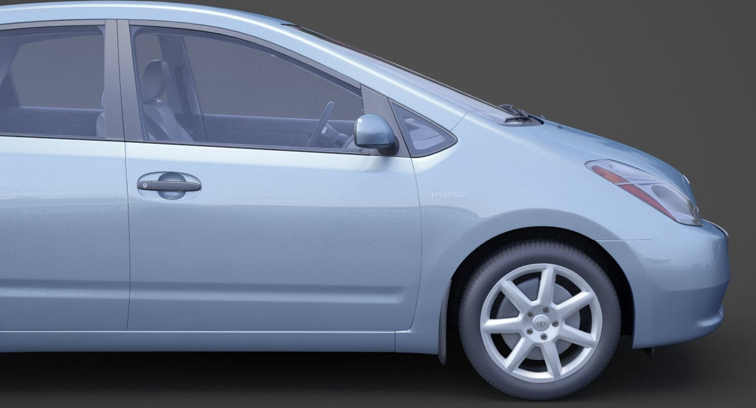 Toyota Prius 2003 HQ Interior - 3D Model by sky3dstudios69
