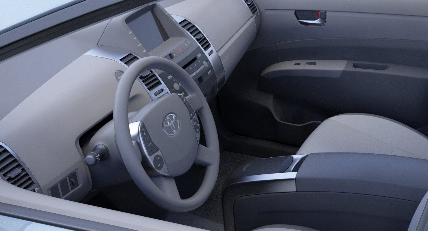 Toyota Prius 2003 HQ Interior - 3D Model by sky3dstudios69