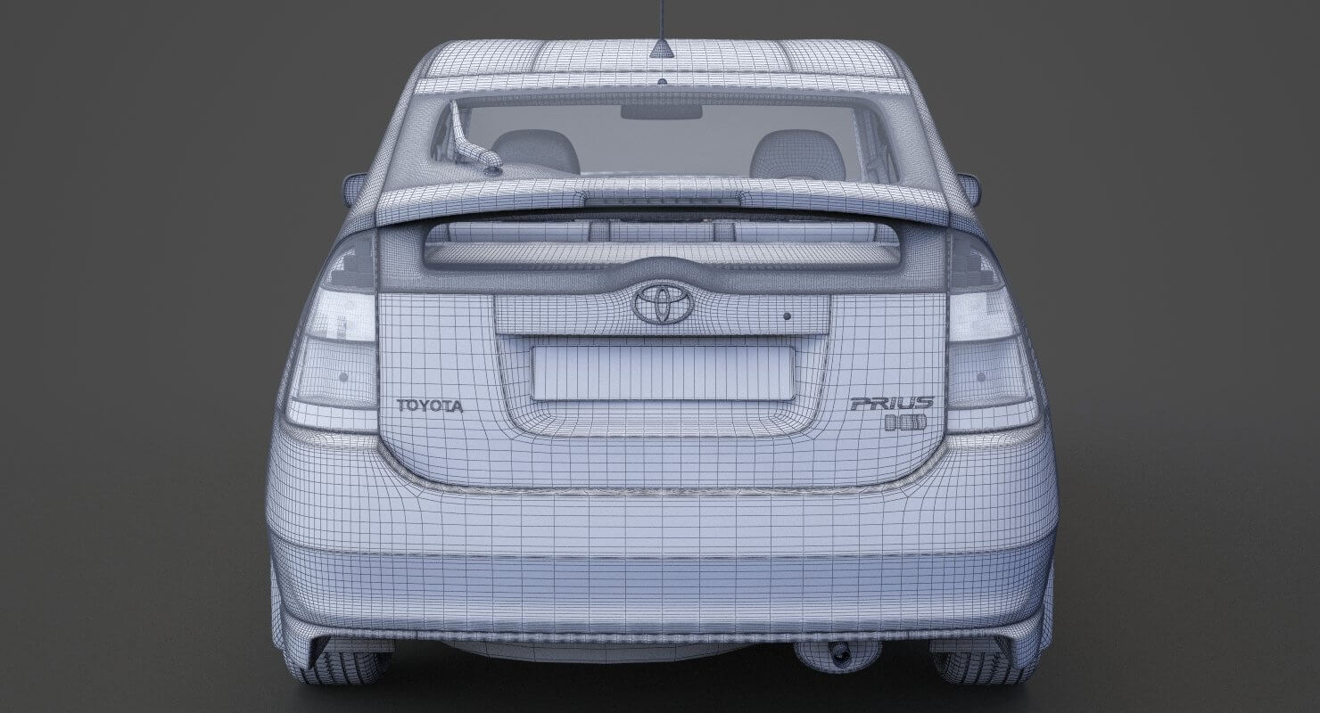 Toyota Prius 2003 HQ Interior - 3D Model by sky3dstudios69