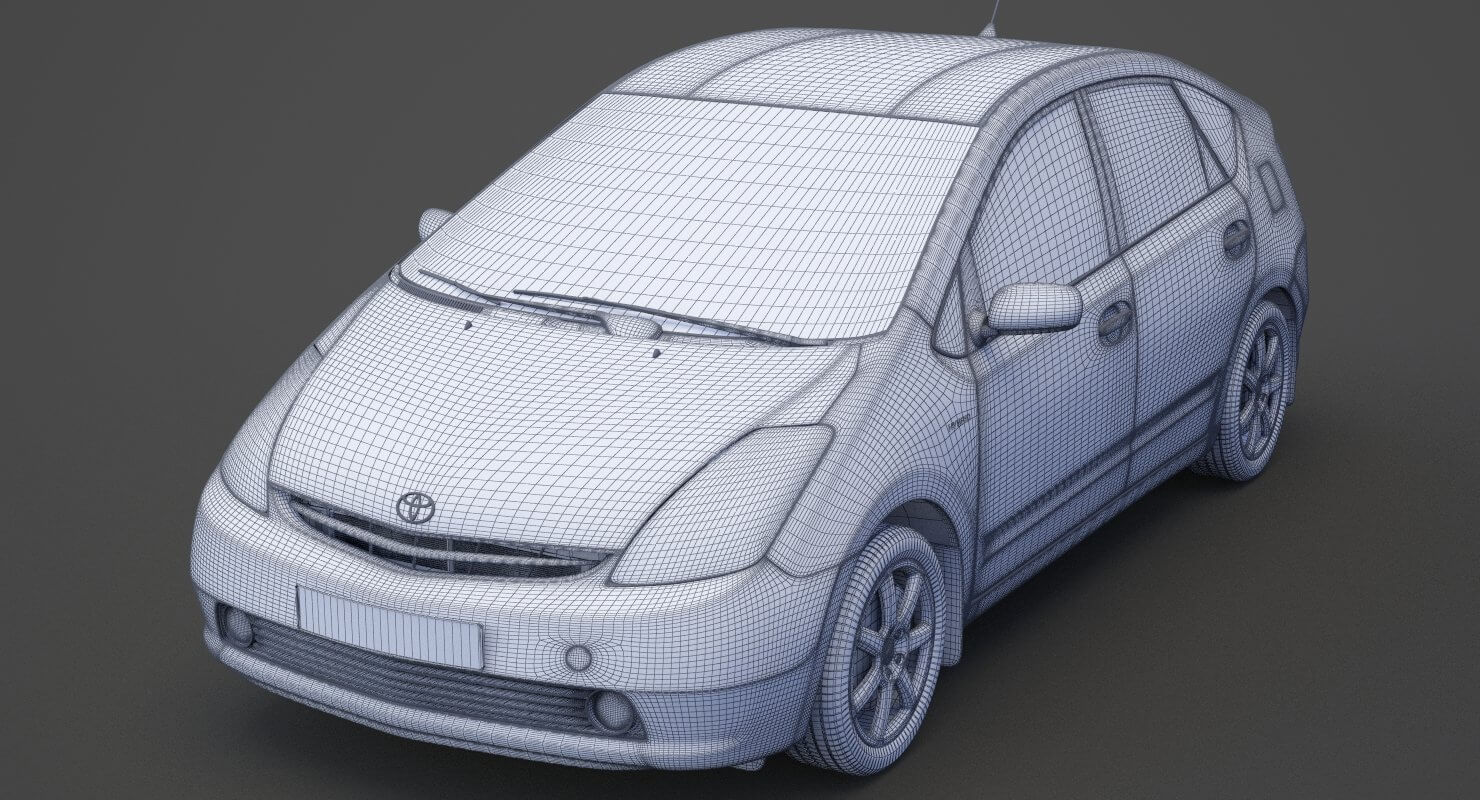 Toyota Prius 2003 HQ Interior - 3D Model by sky3dstudios69