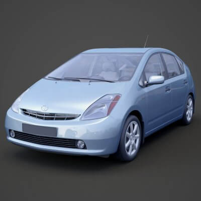 Toyota Prius 2003 HQ Interior - 3D Model by sky3dstudios69