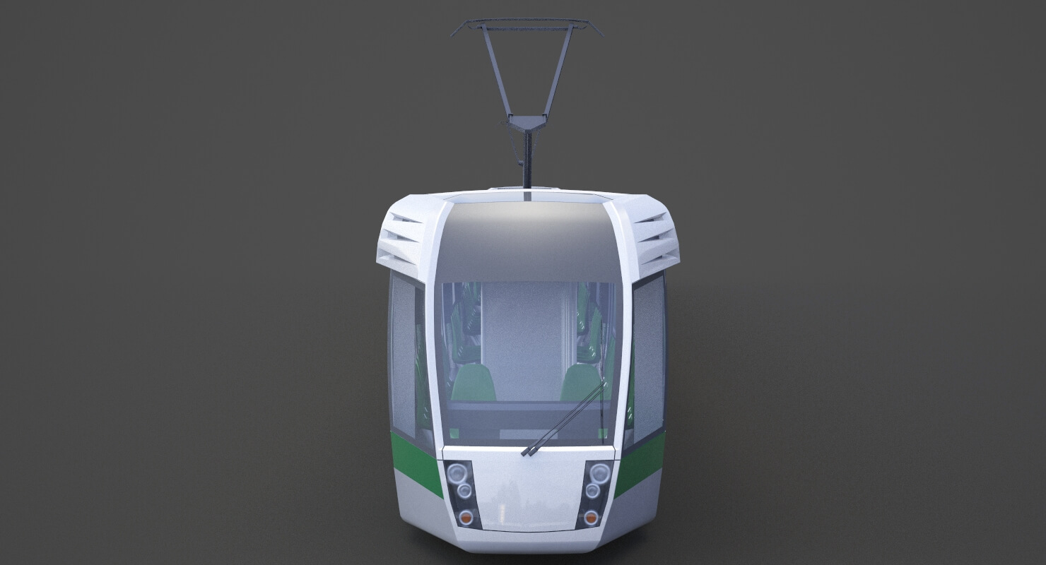 Tram Train 002 - 3D Model by sky3dstudios69