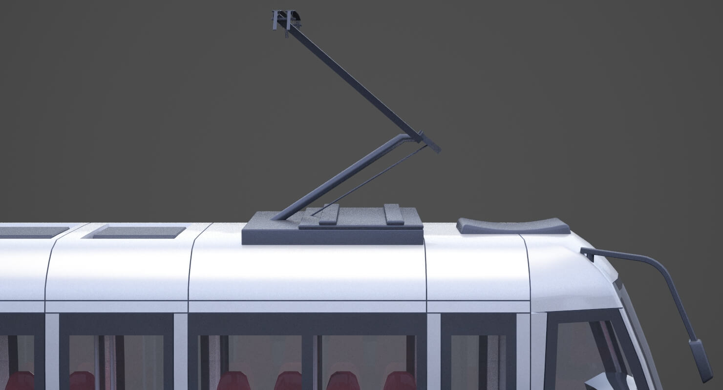 Tram Train 003 - 3D Model by sky3dstudios69