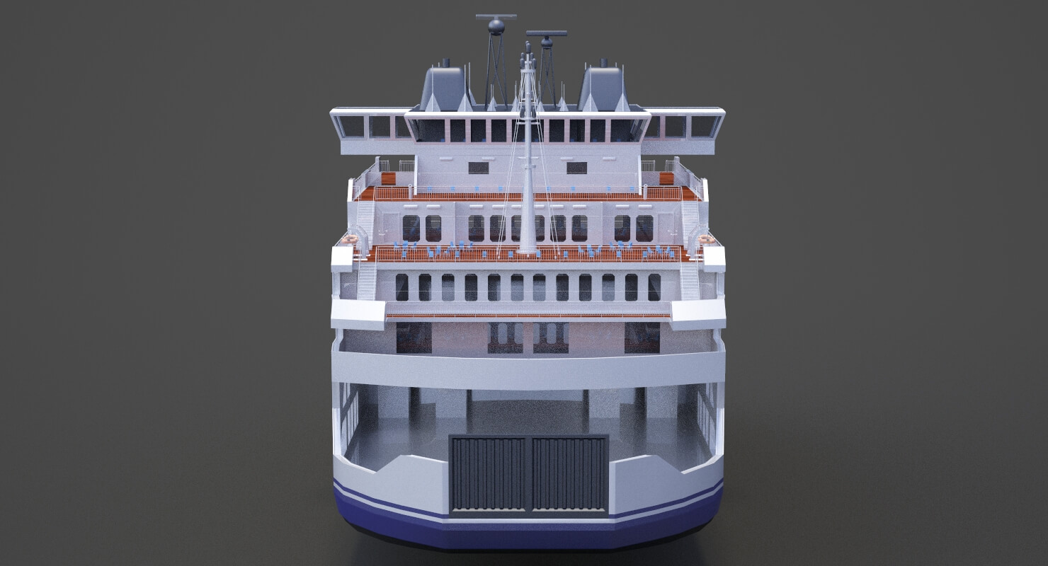 Vehicle Carrier Ship 01 - 3D Model by sky3dstudios69