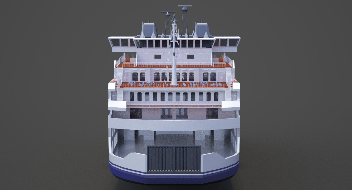 Vehicle Carrier Ship 01 - 3D Model by sky3dstudios69