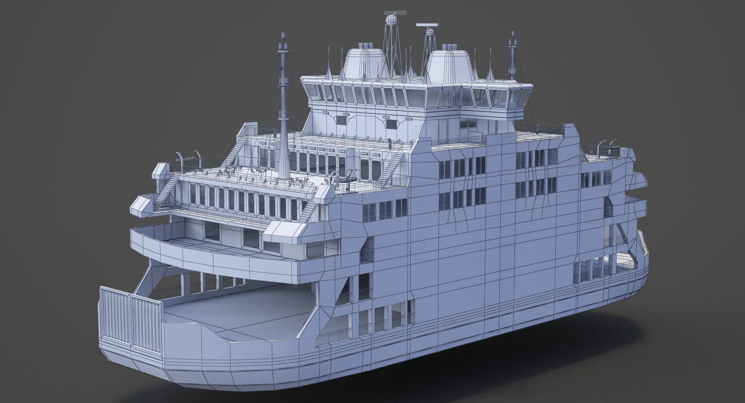 Vehicle Carrier Ship 01 - 3D Model by sky3dstudios69