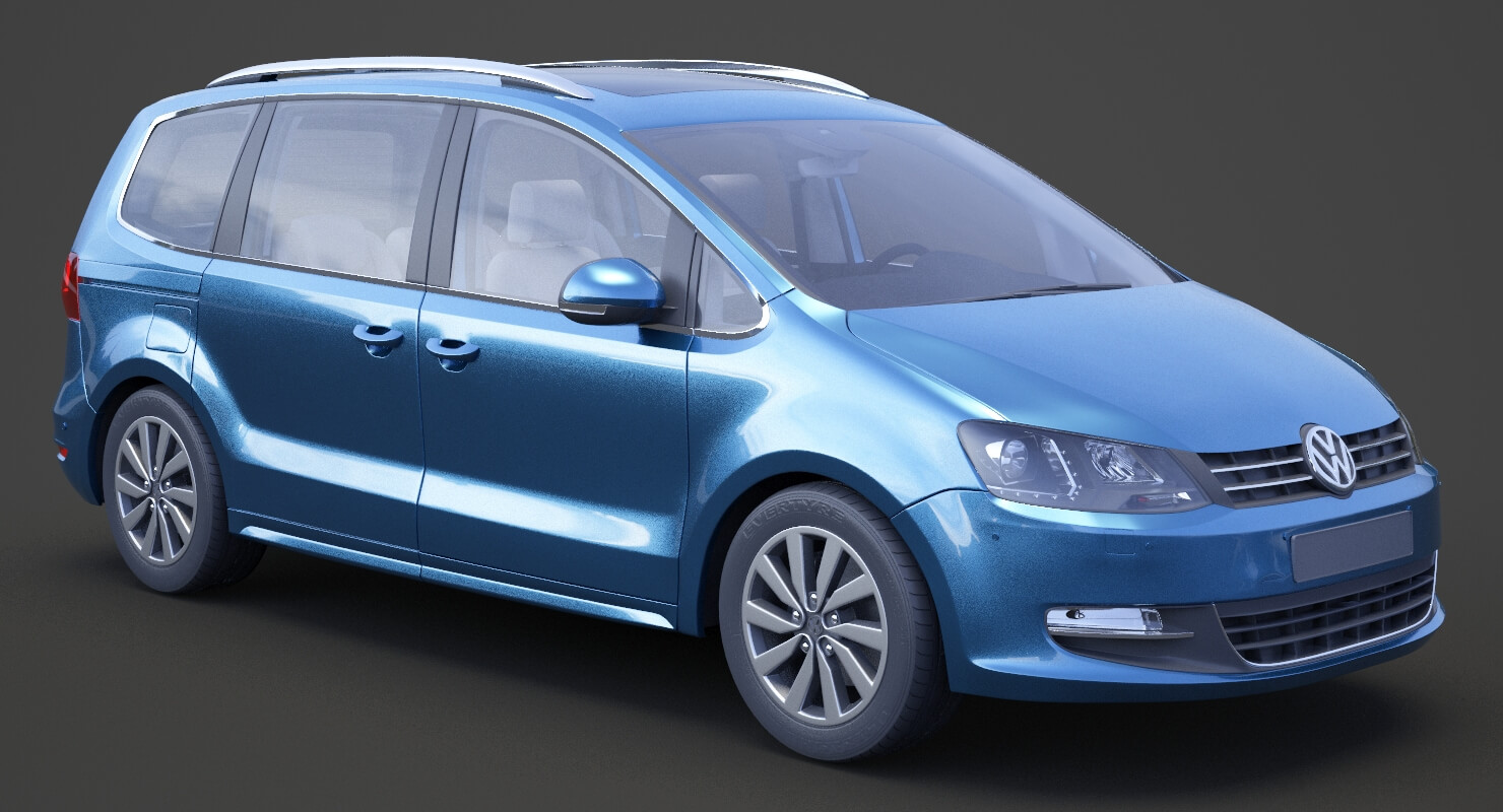 Volkswagen Sharan 2016 - 3D Model by sky3dstudios69