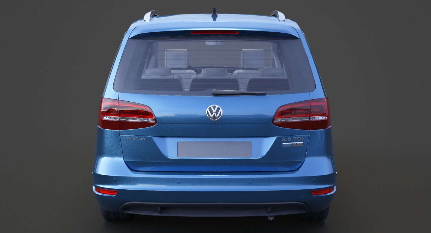 Volkswagen Sharan 2016 - 3D Model by sky3dstudios69