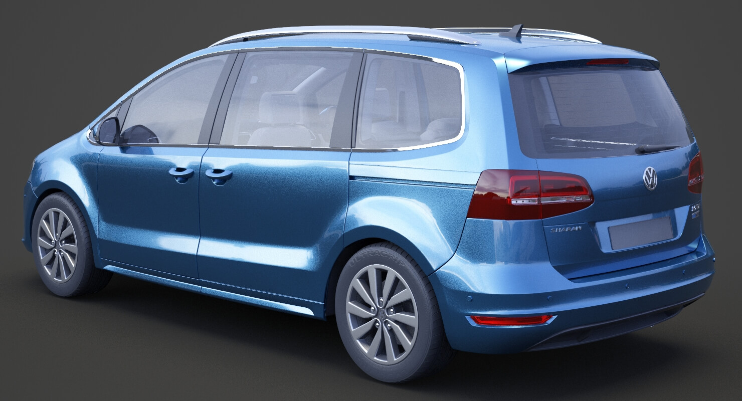 Volkswagen Sharan 2016 - 3D Model by sky3dstudios69