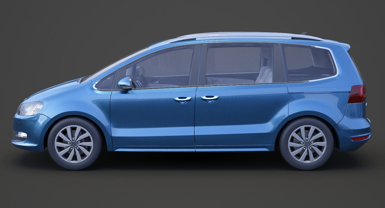 Volkswagen Sharan 2016 - 3D Model by sky3dstudios69