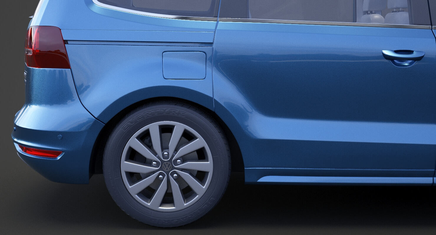 Volkswagen Sharan 2016 - 3D Model by sky3dstudios69