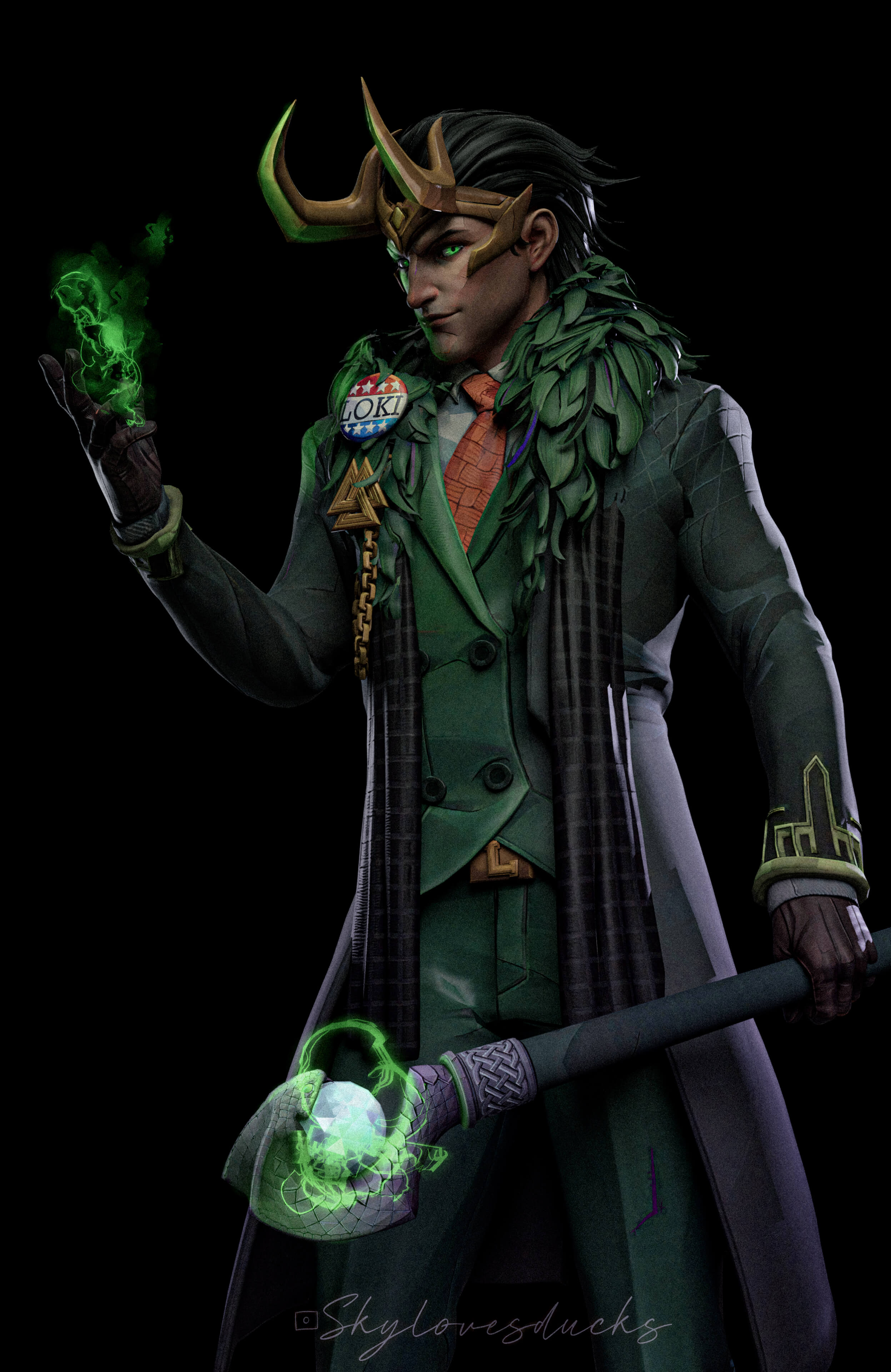 President Loki 3D Render, Digital Art by SkyAreks