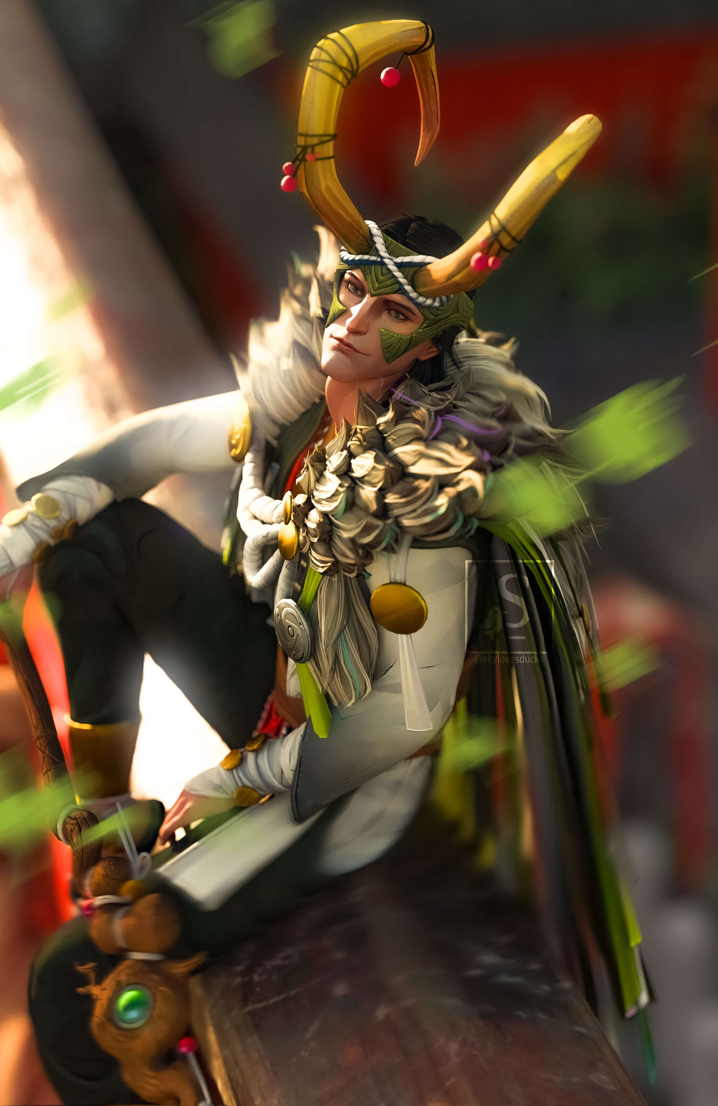 Shin Sagi-Shi 3D Render, Digital Art by SkyAreks