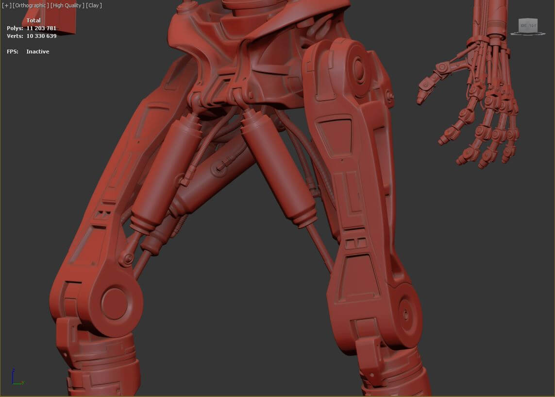 Erminator T-800 Endoskeleton Rekvizit T2 V3 High Detal 3D Print Model ...