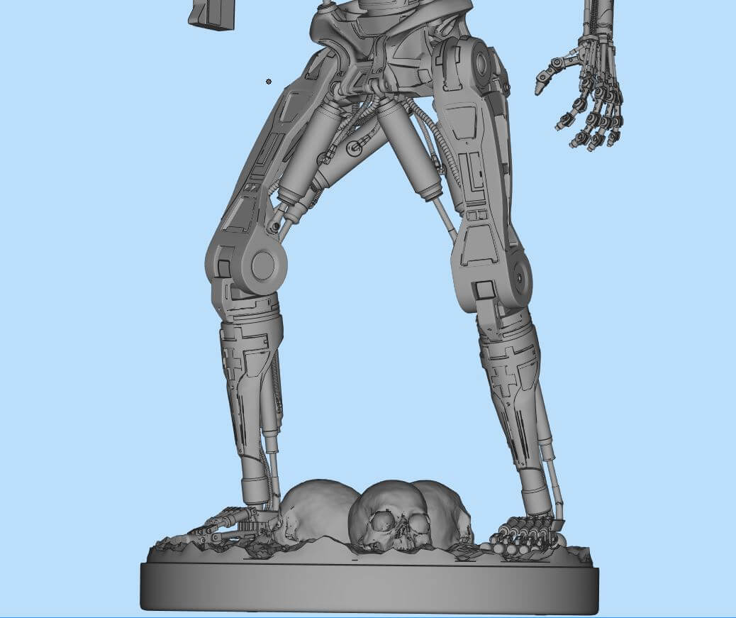 Erminator T-800 Endoskeleton Rekvizit T2 V3 High Detal 3D Model by ...