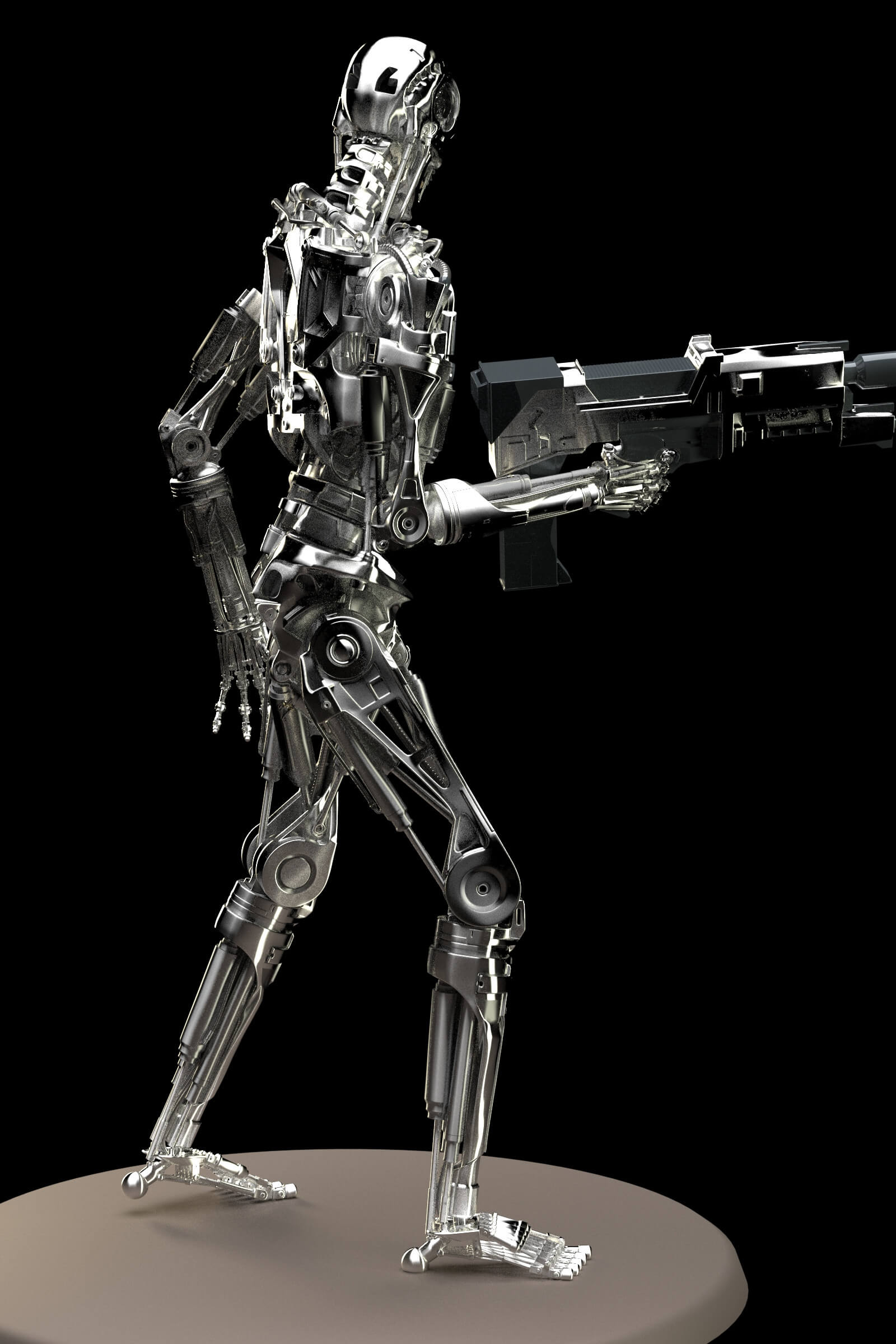 terminator t-800 3D Render | RenderHub Gallery