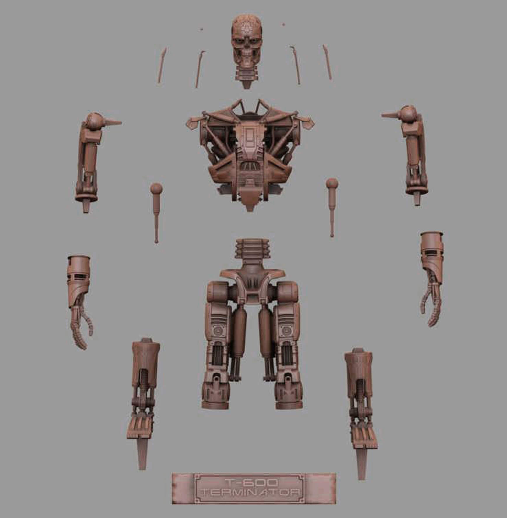 T-600 Terminator Salvation V2 3D Print Model by SKYNET-2029
