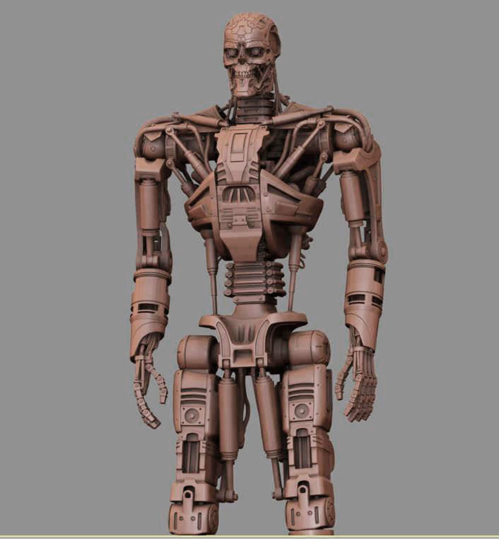T-600 Terminator Salvation V2 High Detal 3D Print Model by SKYNET-2029