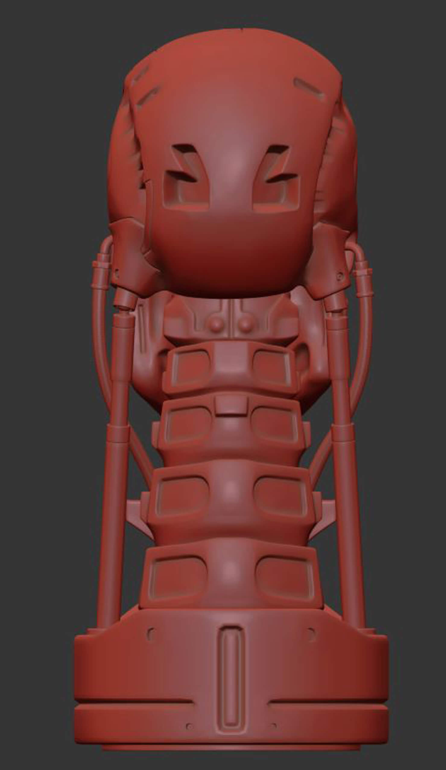 T-800 Skull Terminator 2 Judgment Day 3D Model by SKYNET-2029