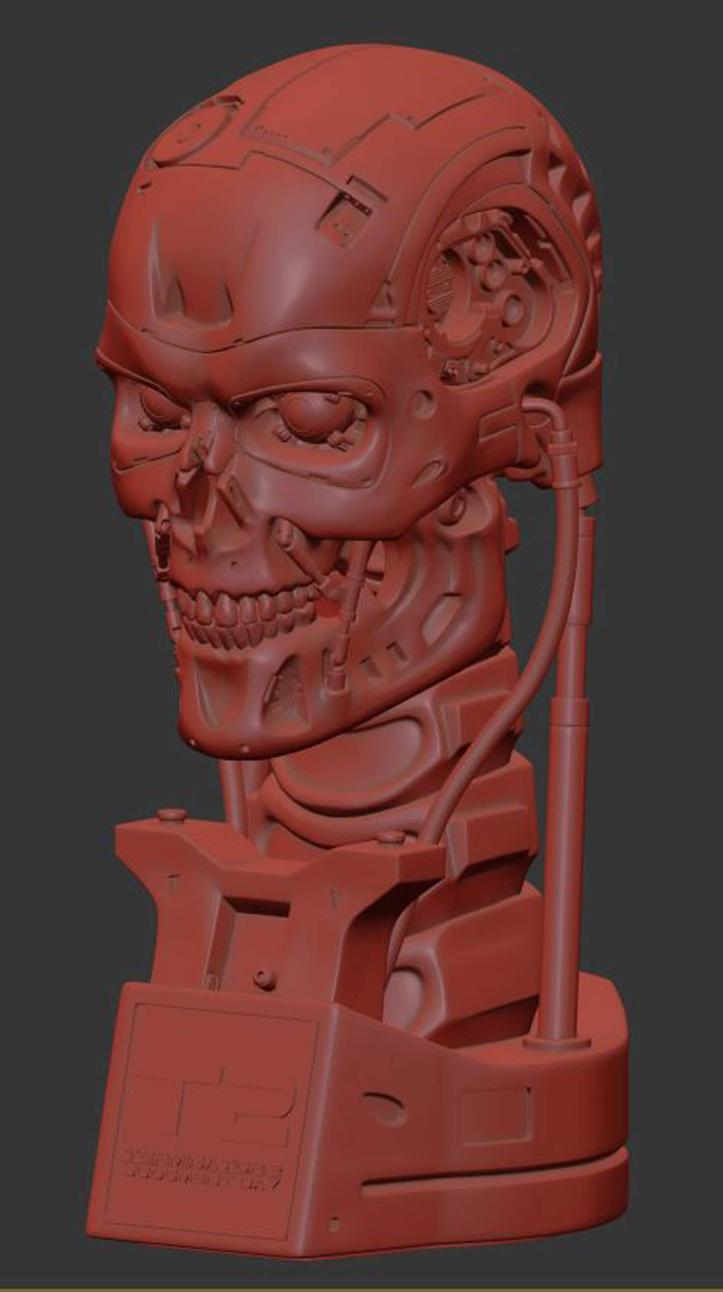 T-800 Skull Terminator 2 Judgment Day 3D Model by SKYNET-2029