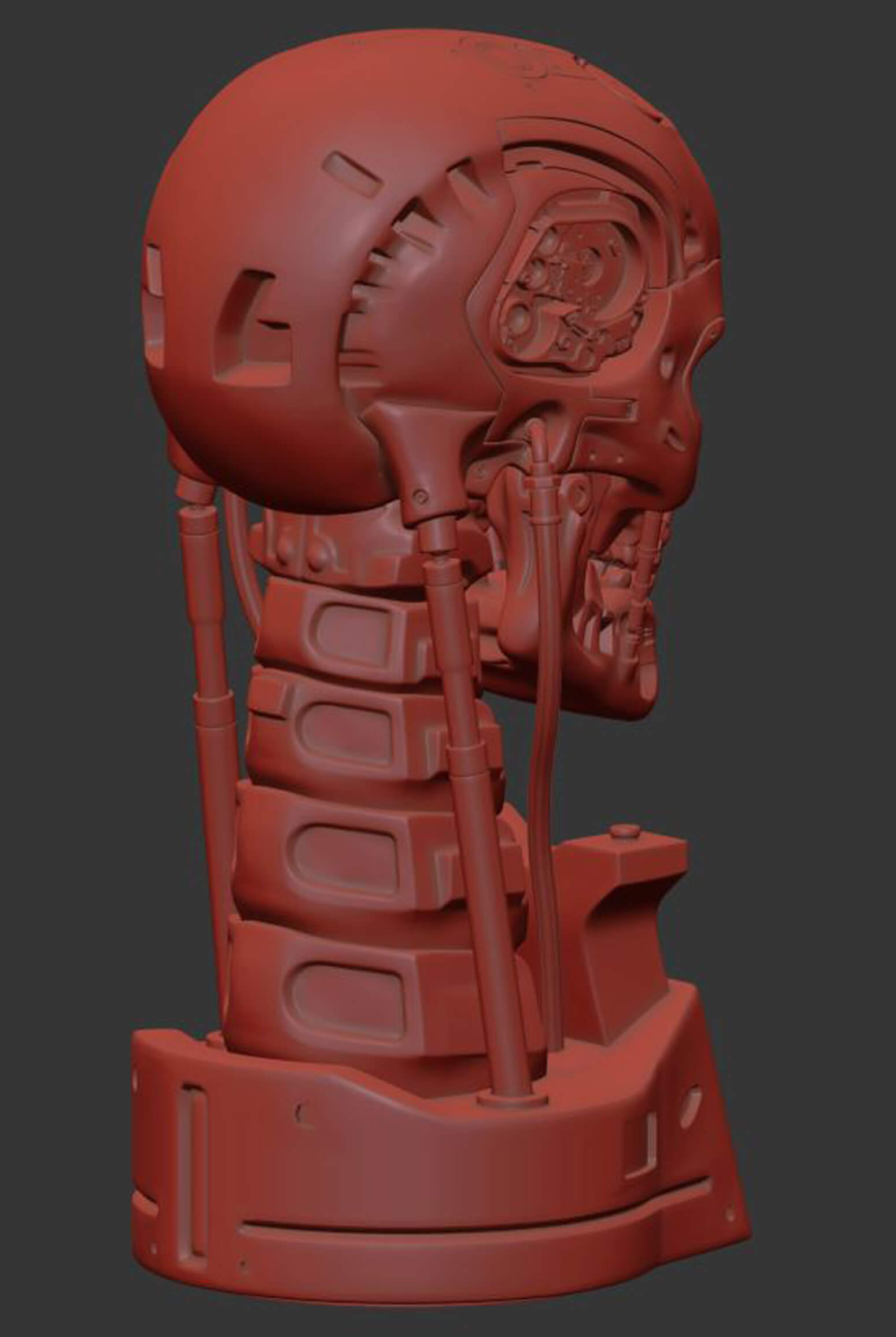 T-800 Skull Terminator 2 Judgment Day 3D Model by SKYNET-2029