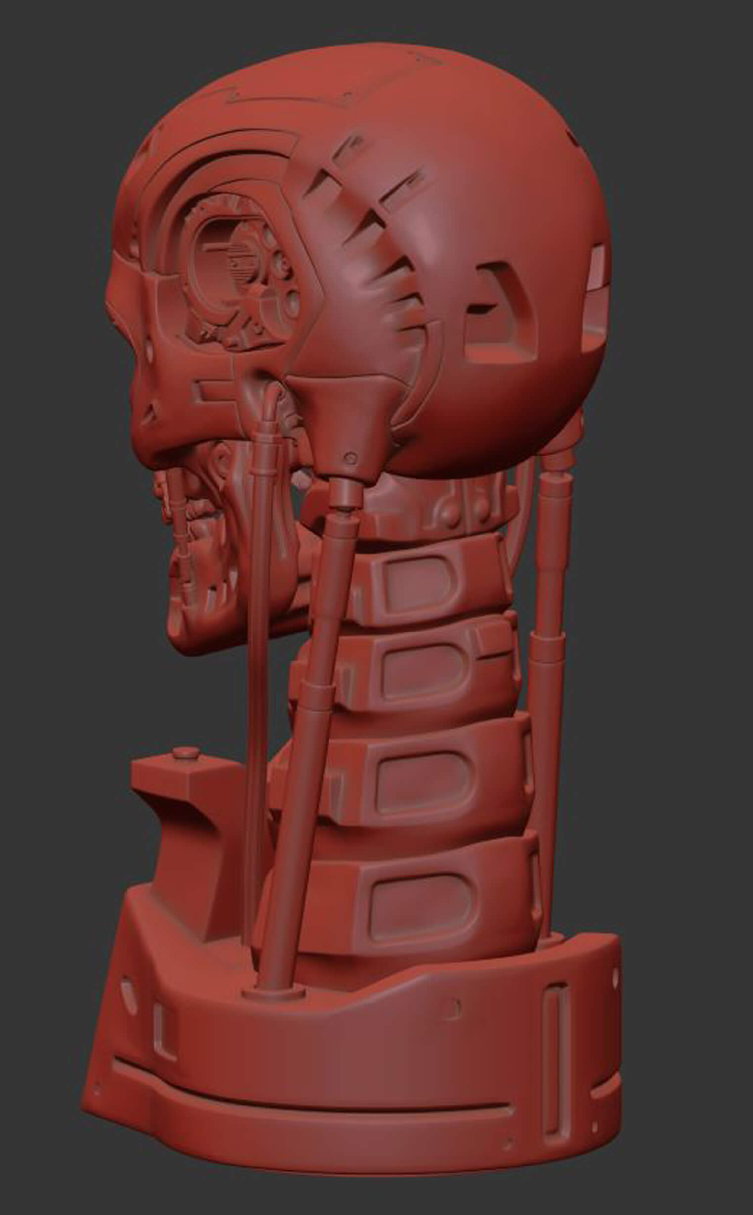 T-800 Skull Terminator 2 Judgment Day 3D Model by SKYNET-2029