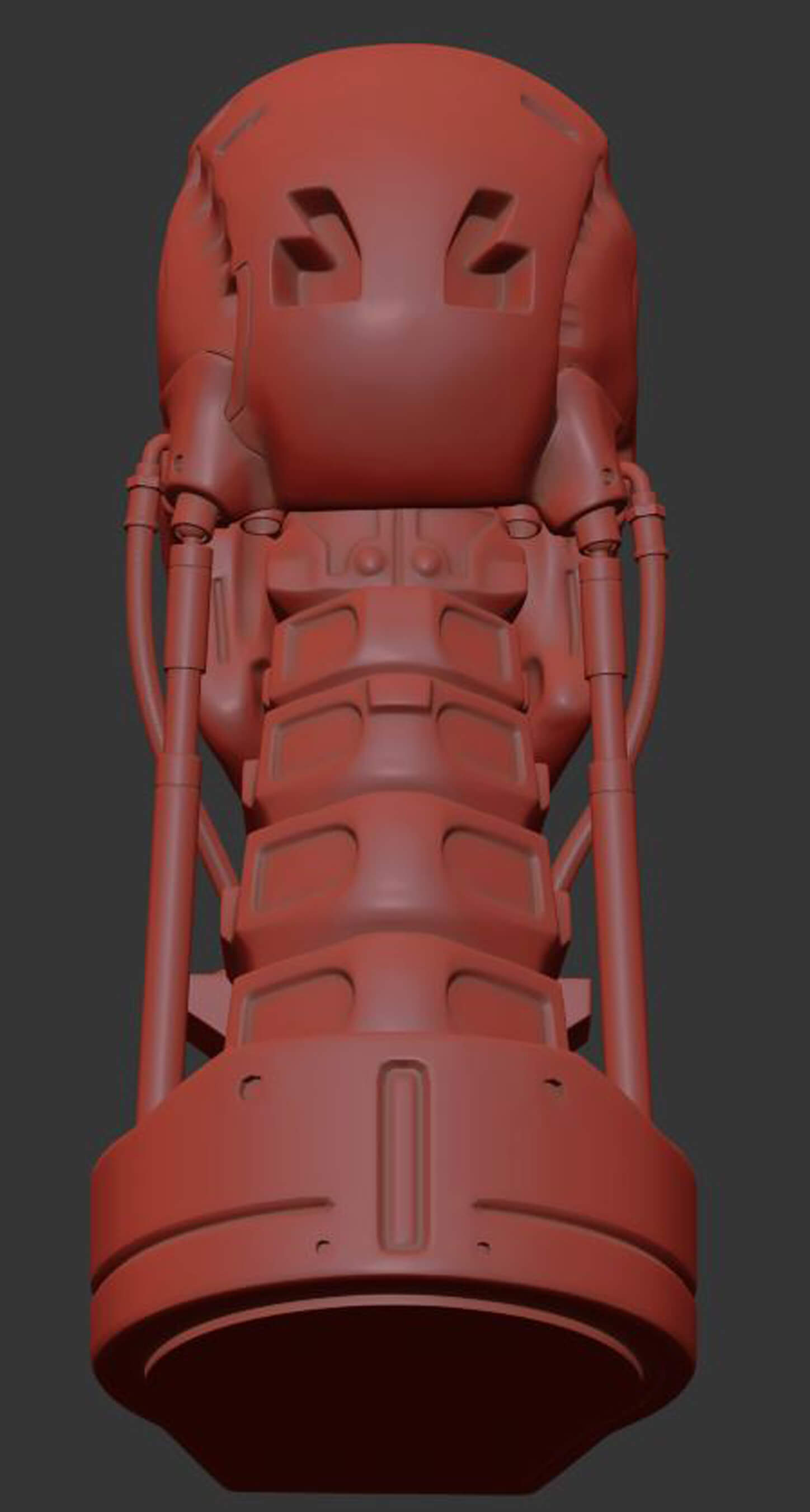 T-800 Skull Terminator 2 Judgment Day 3D Model by SKYNET-2029