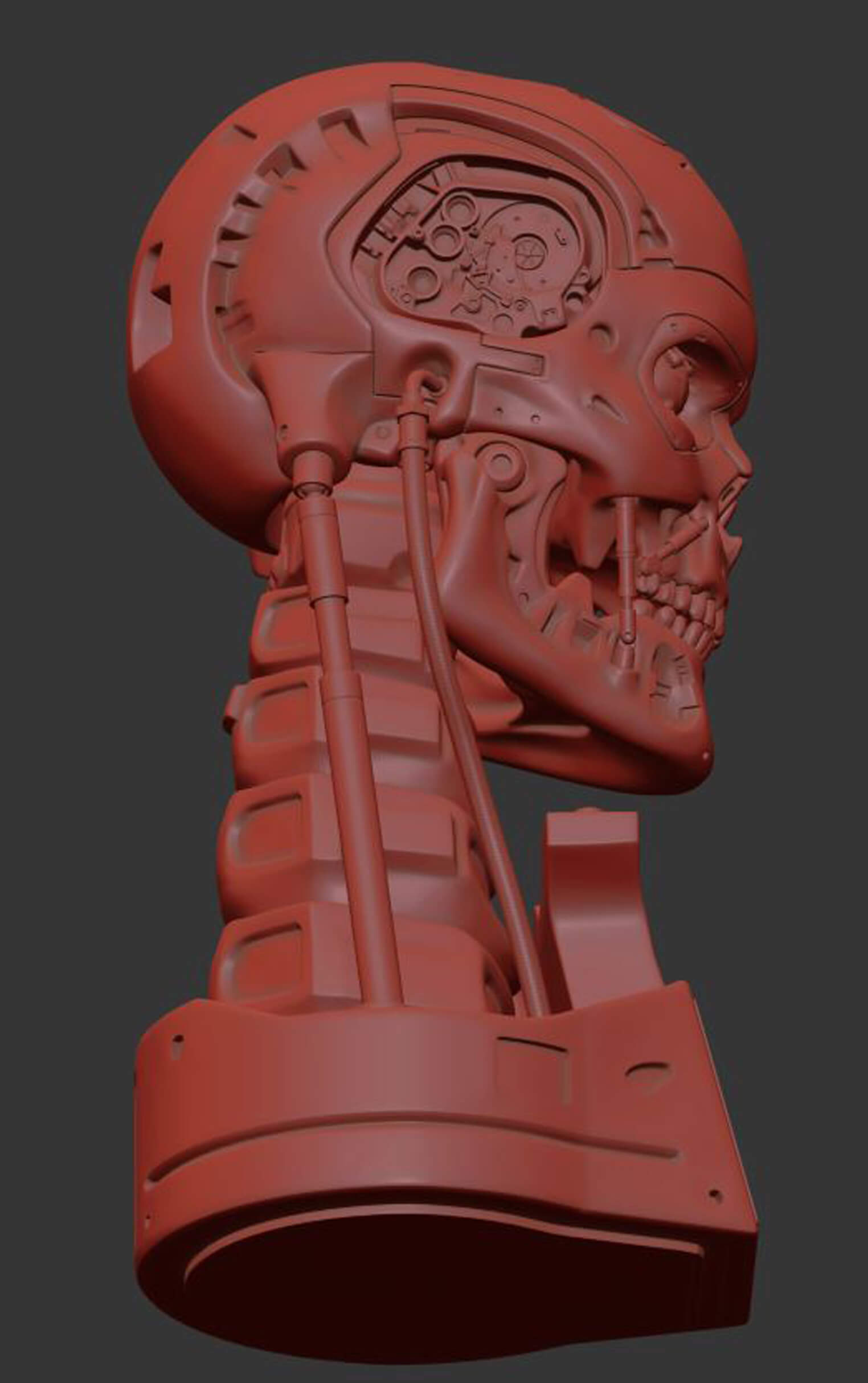 T-800 Skull Terminator 2 Judgment Day 3D Model by SKYNET-2029