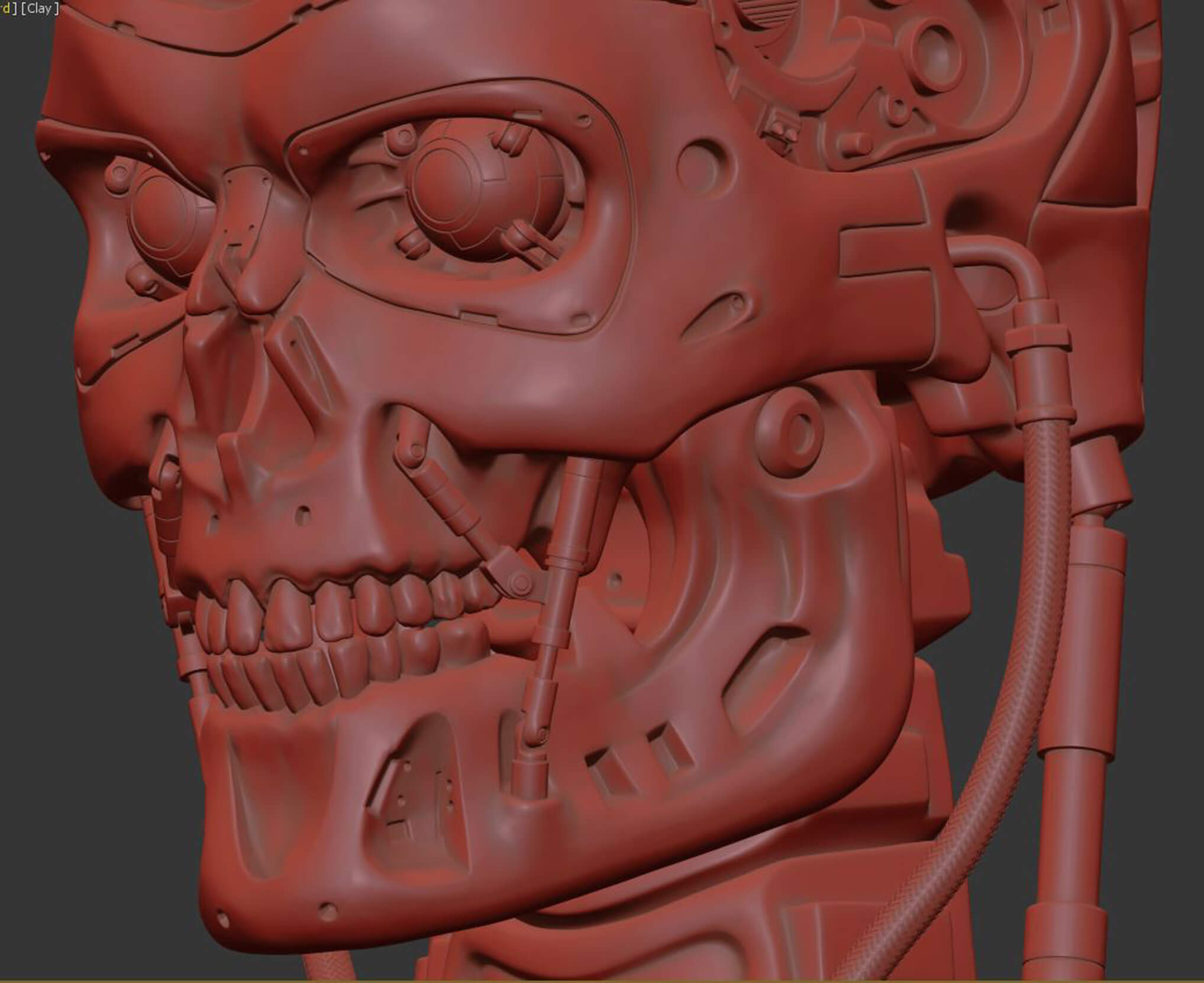 T-800 Skull Terminator 2 Judgment Day 3D Model by SKYNET-2029