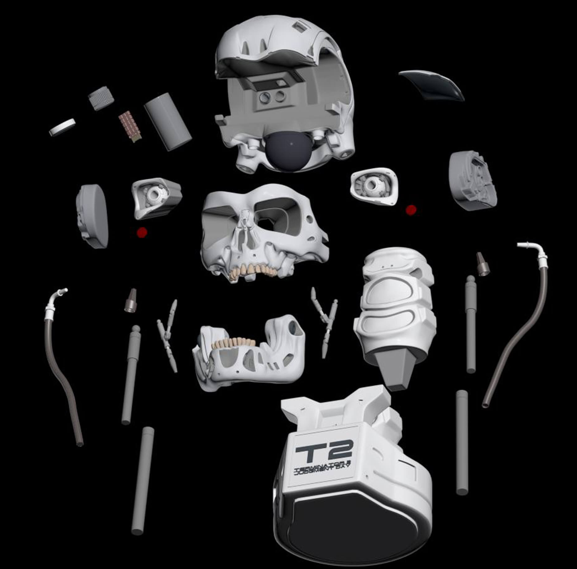 T-800 Skull Terminator 2 Judgment Day 3D Model by SKYNET-2029
