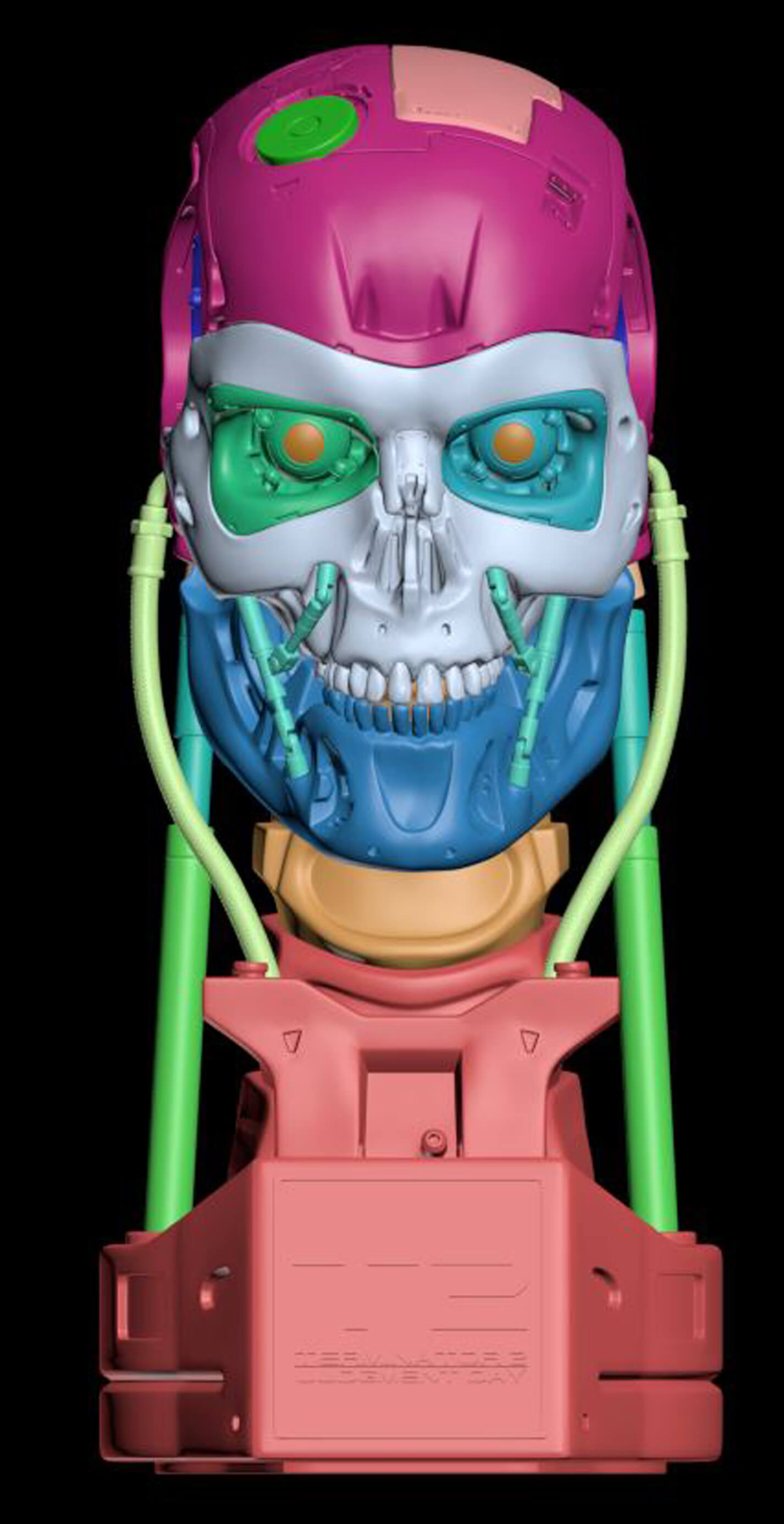 T-800 Skull Terminator 2 Judgment Day 3D Model by SKYNET-2029