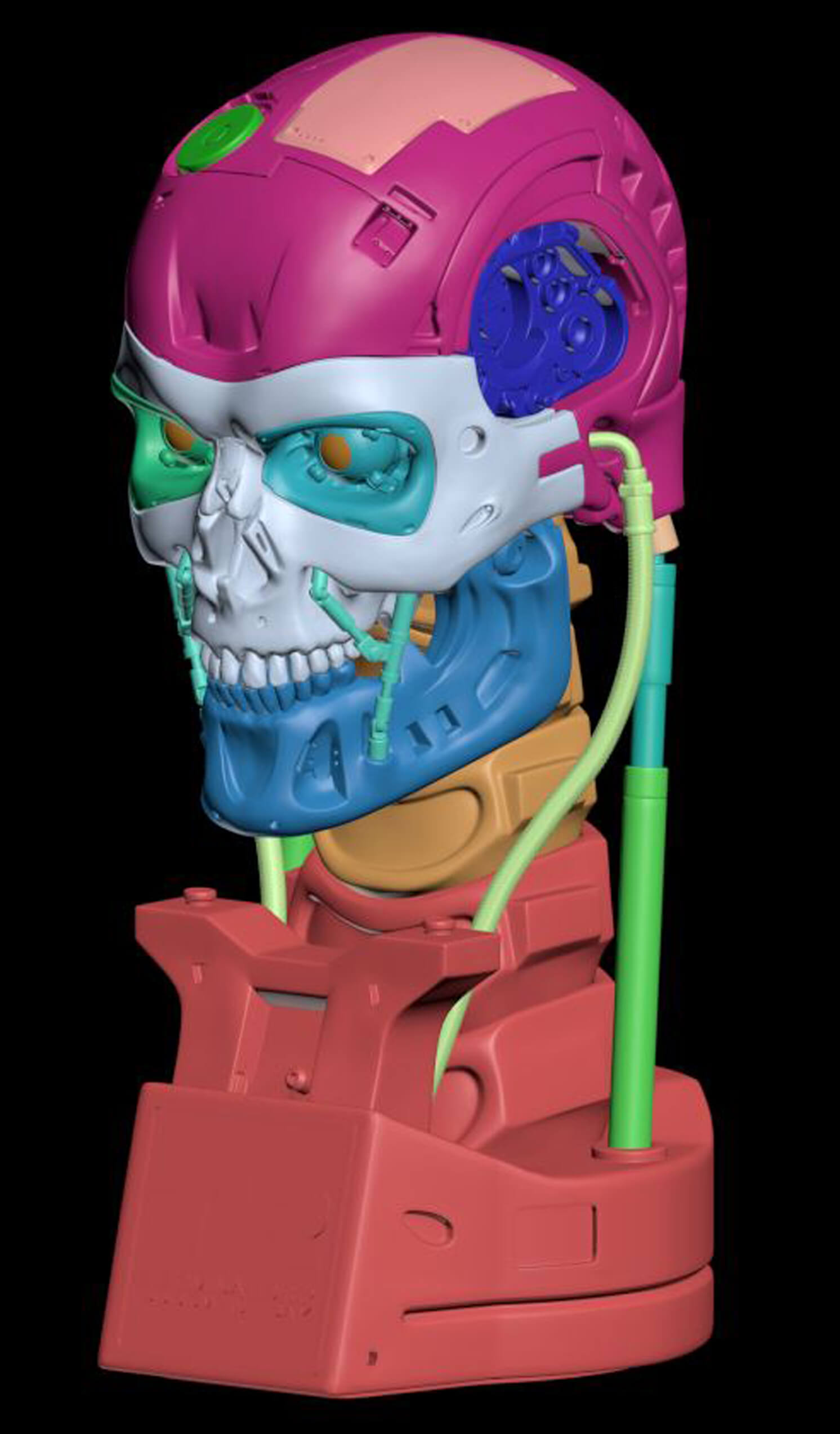 T-800 Skull Terminator 2 Judgment Day 3D Model by SKYNET-2029