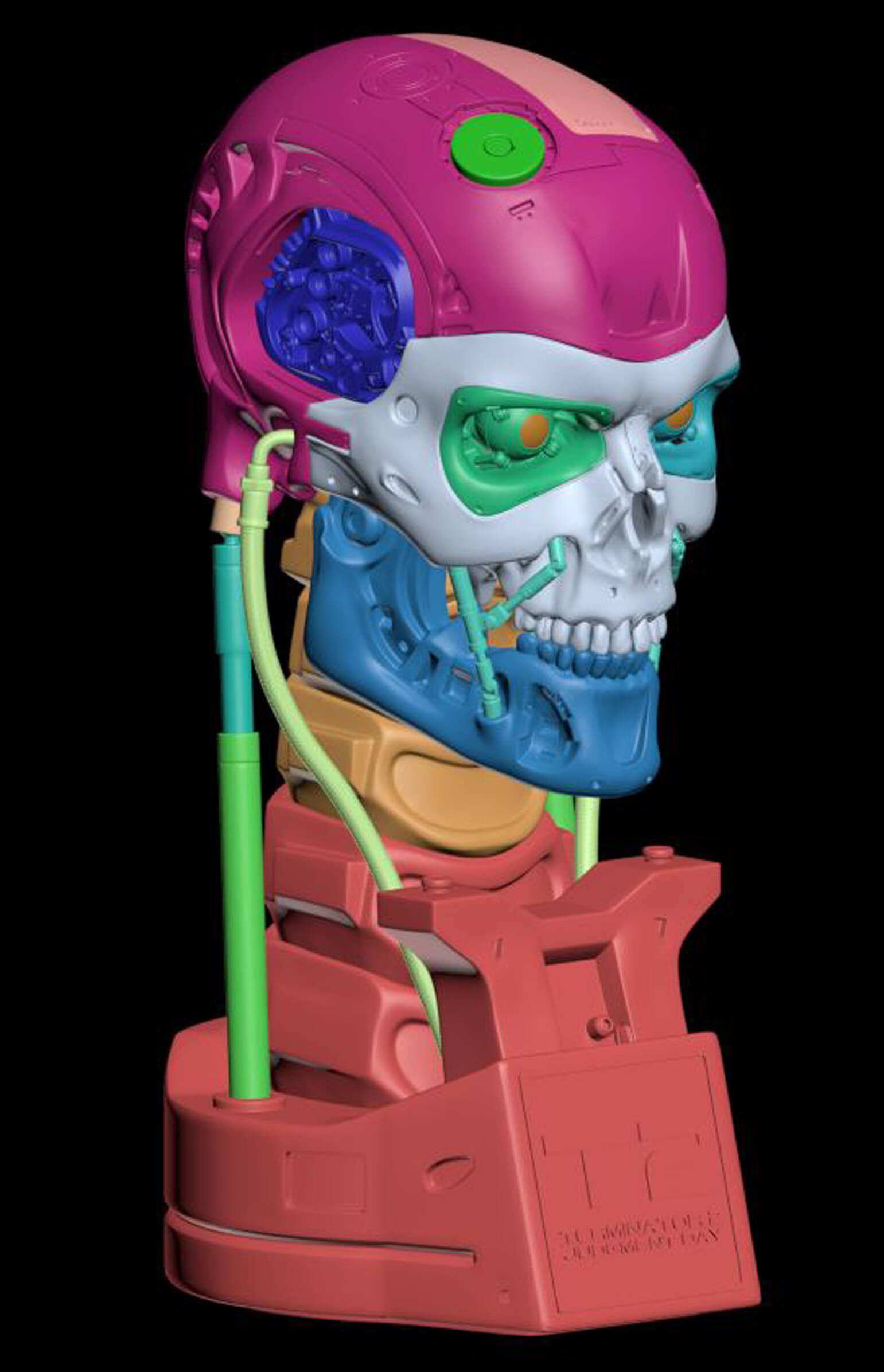 T-800 Skull Terminator 2 Judgment Day 3D Model by SKYNET-2029