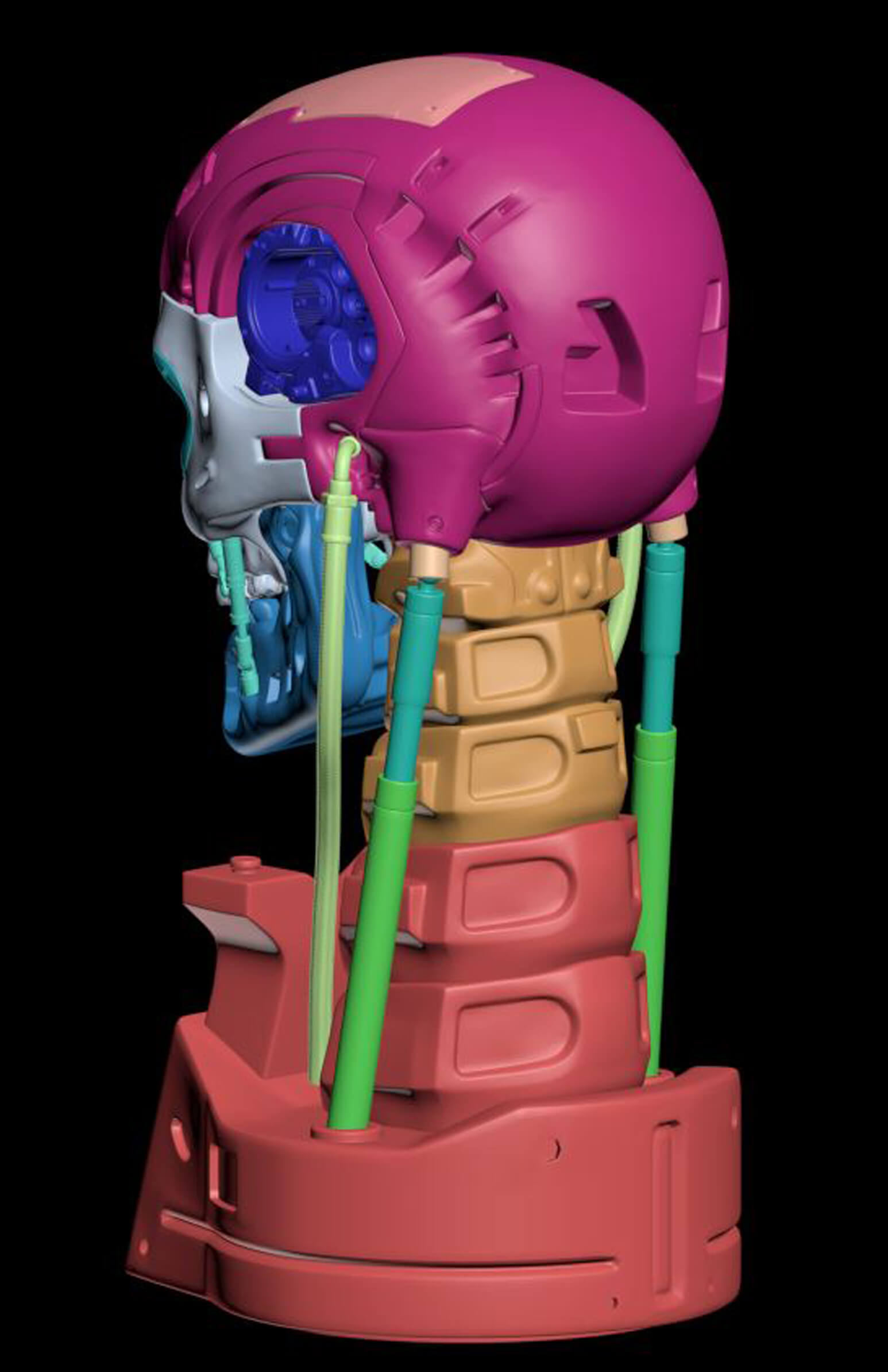 T-800 Skull Terminator 2 Judgment Day 3D Model by SKYNET-2029