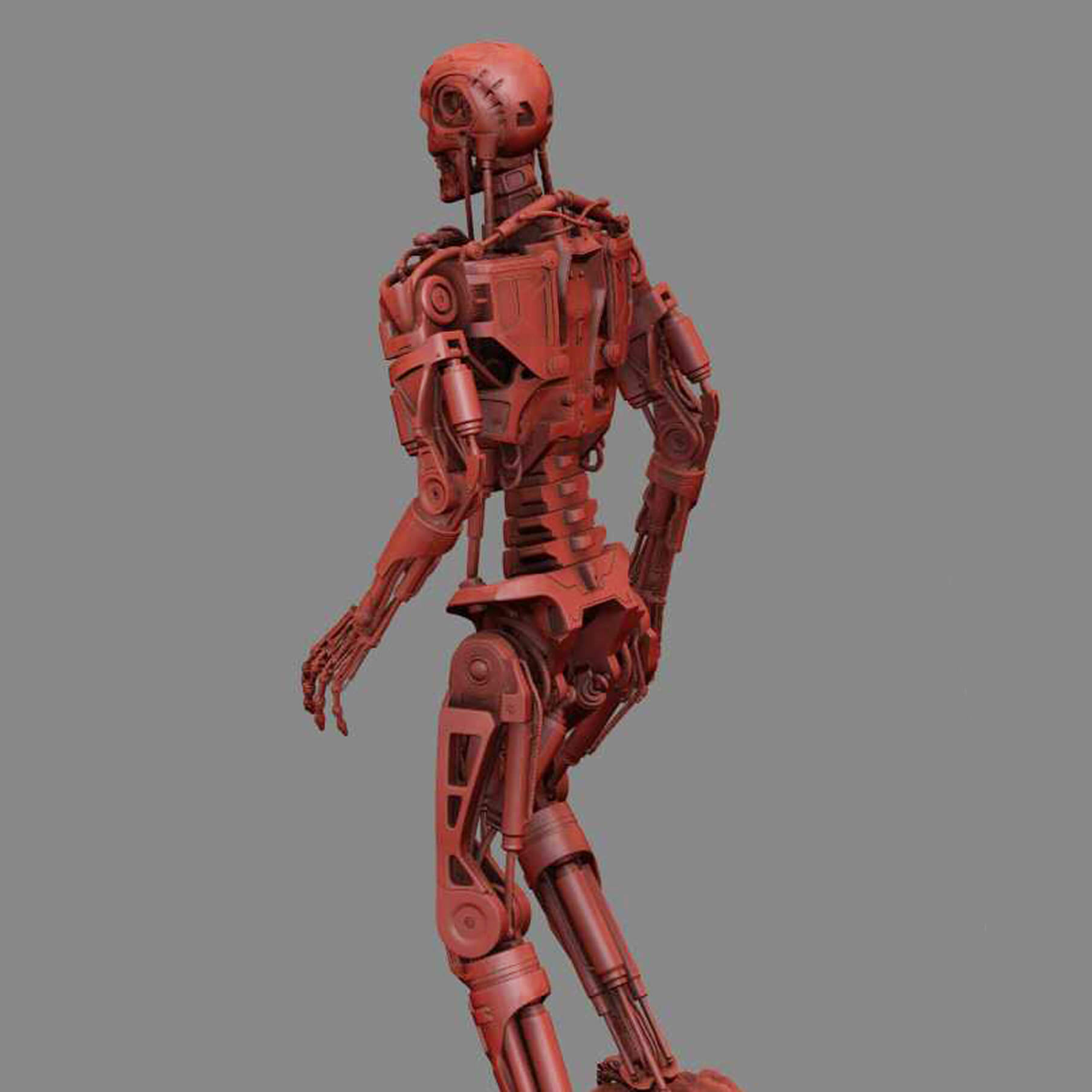 T-800 T2 Terminator High Detal 3D Print Model by SKYNET-2029