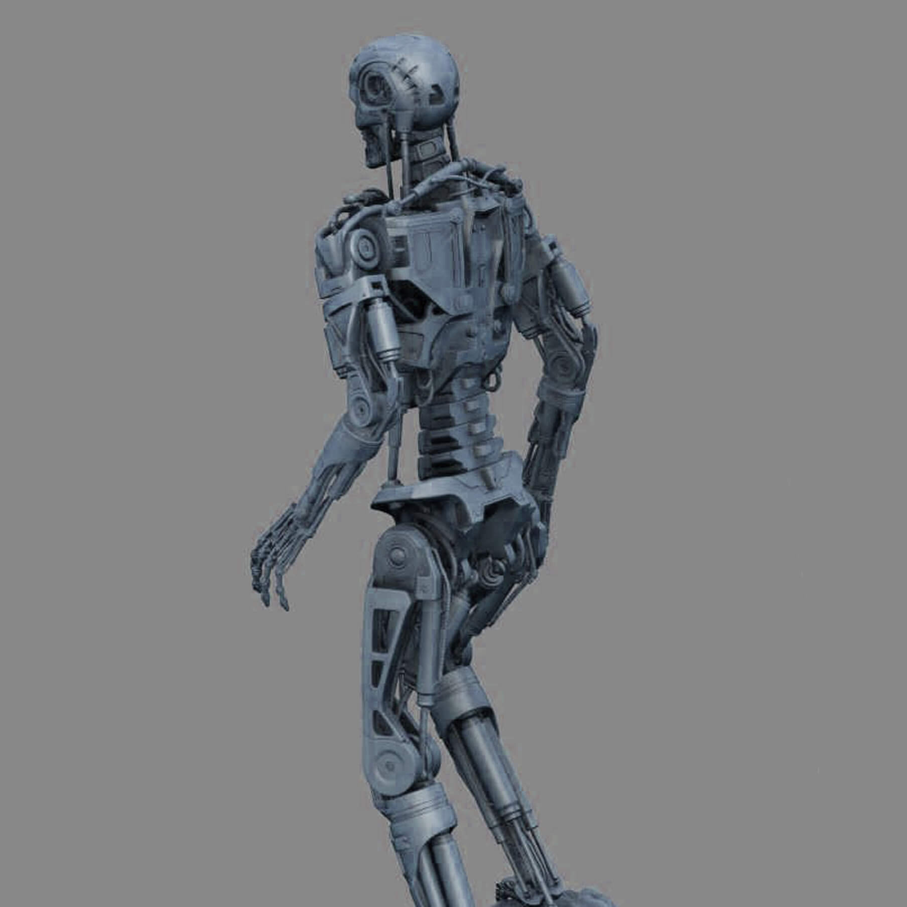 T-800 T2 Terminator High Detal 3D Model by SKYNET-2029