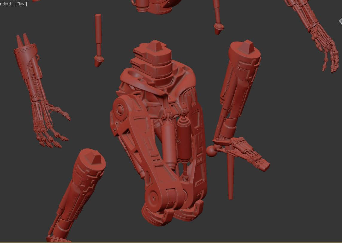 T-800 T2 Terminator High Detal 3D Model by SKYNET-2029