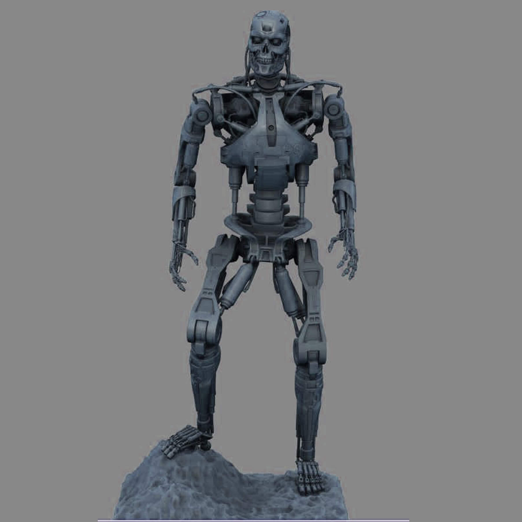 T-800 T2 Terminator 3D Model by SKYNET-2029