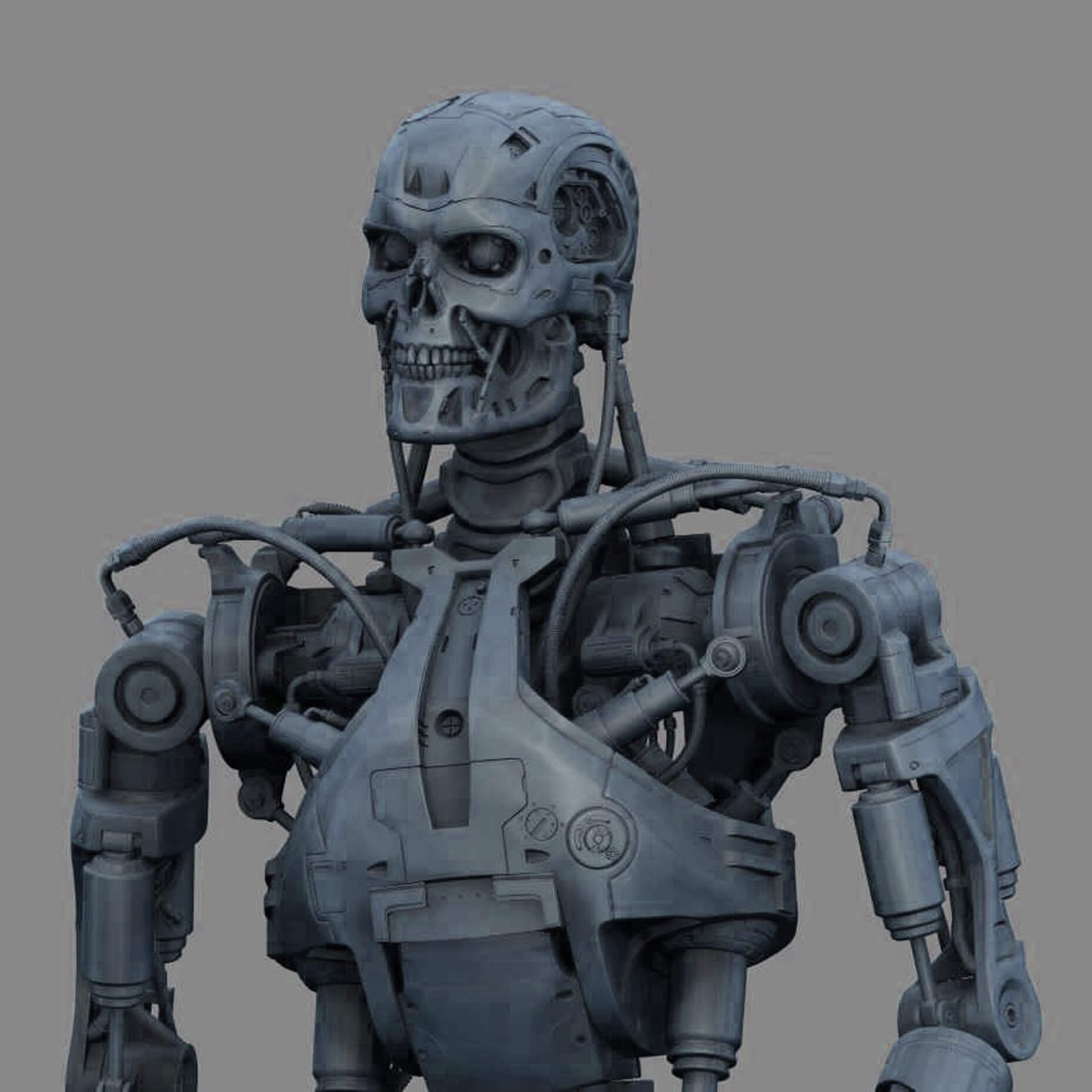 T-800 T2 Terminator 3D Model by SKYNET-2029