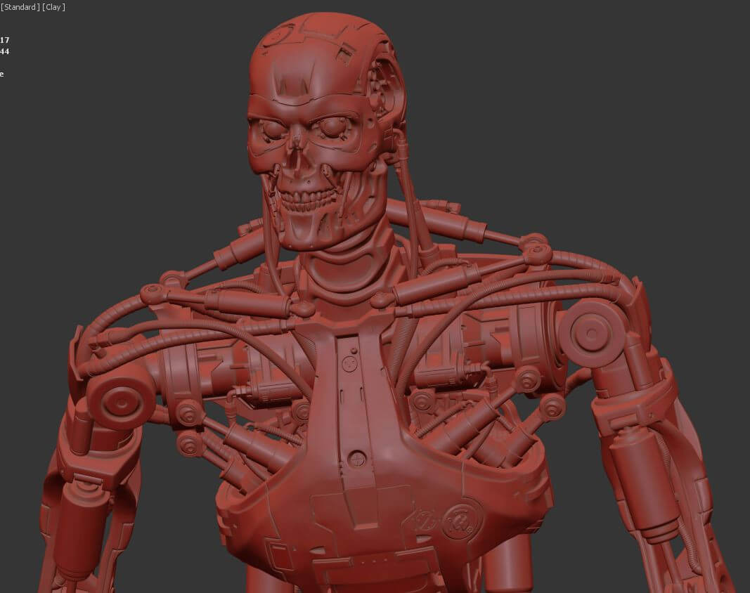 T-800 The Terminator High Detal 3D Model by SKYNET-2029