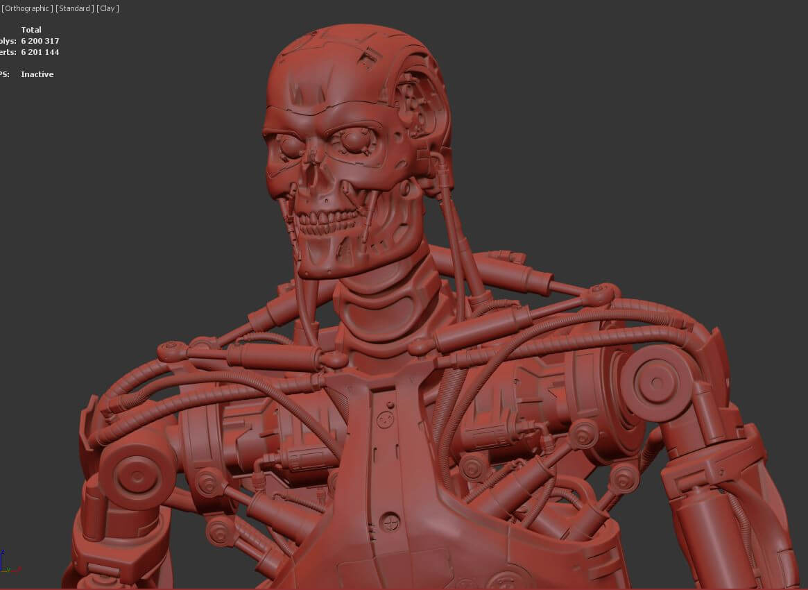 T-800 The Terminator High Detal 3D Model by SKYNET-2029
