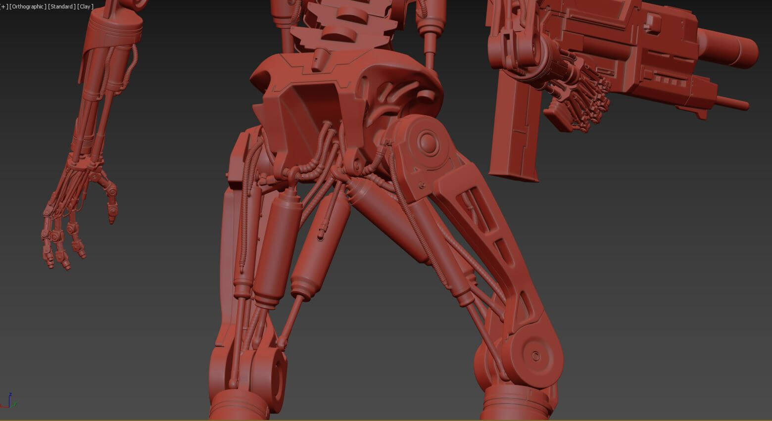 T-800 Terminator 2 Judgment Day High Detal 3D Model by SKYNET-2029