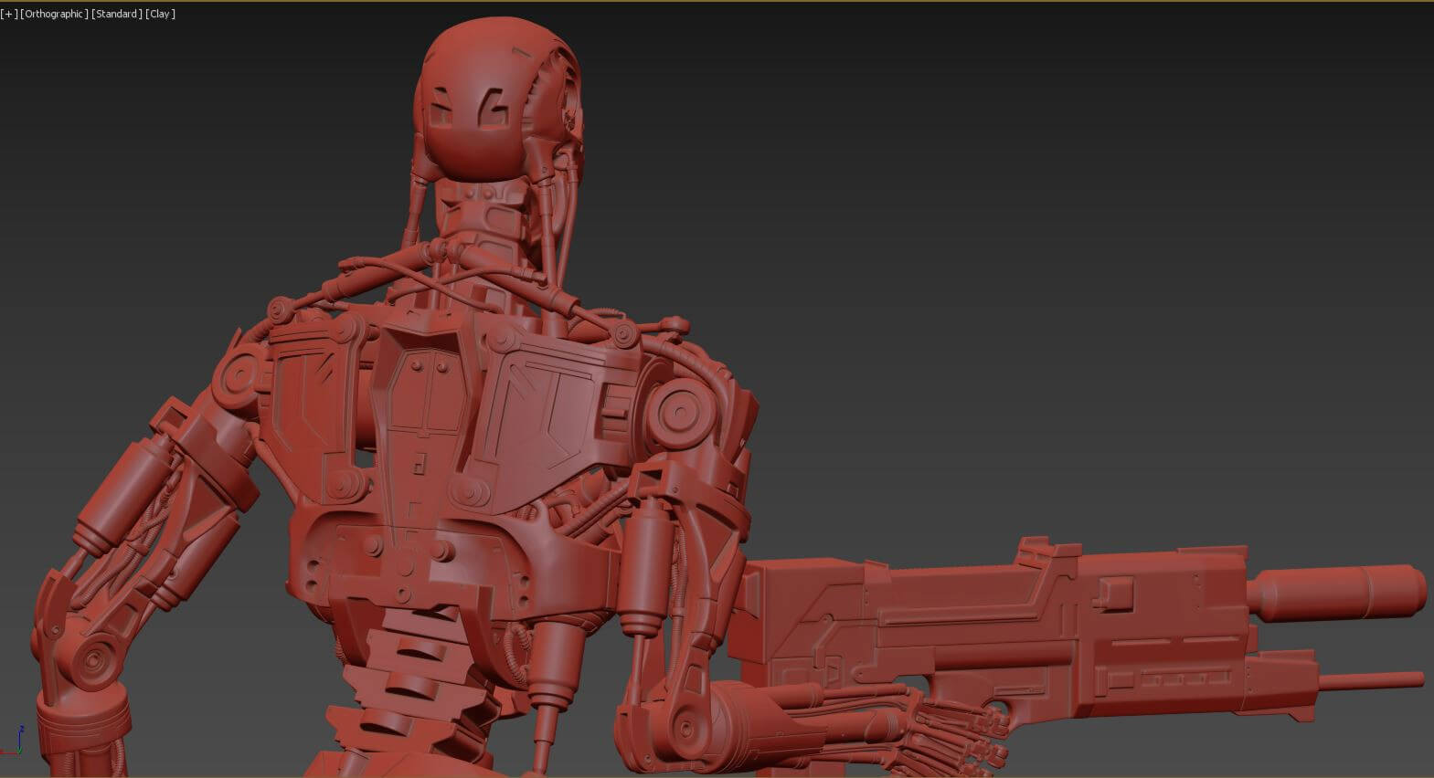 T-800 Terminator 2 Judgment Day High Detal 3D Model by SKYNET-2029