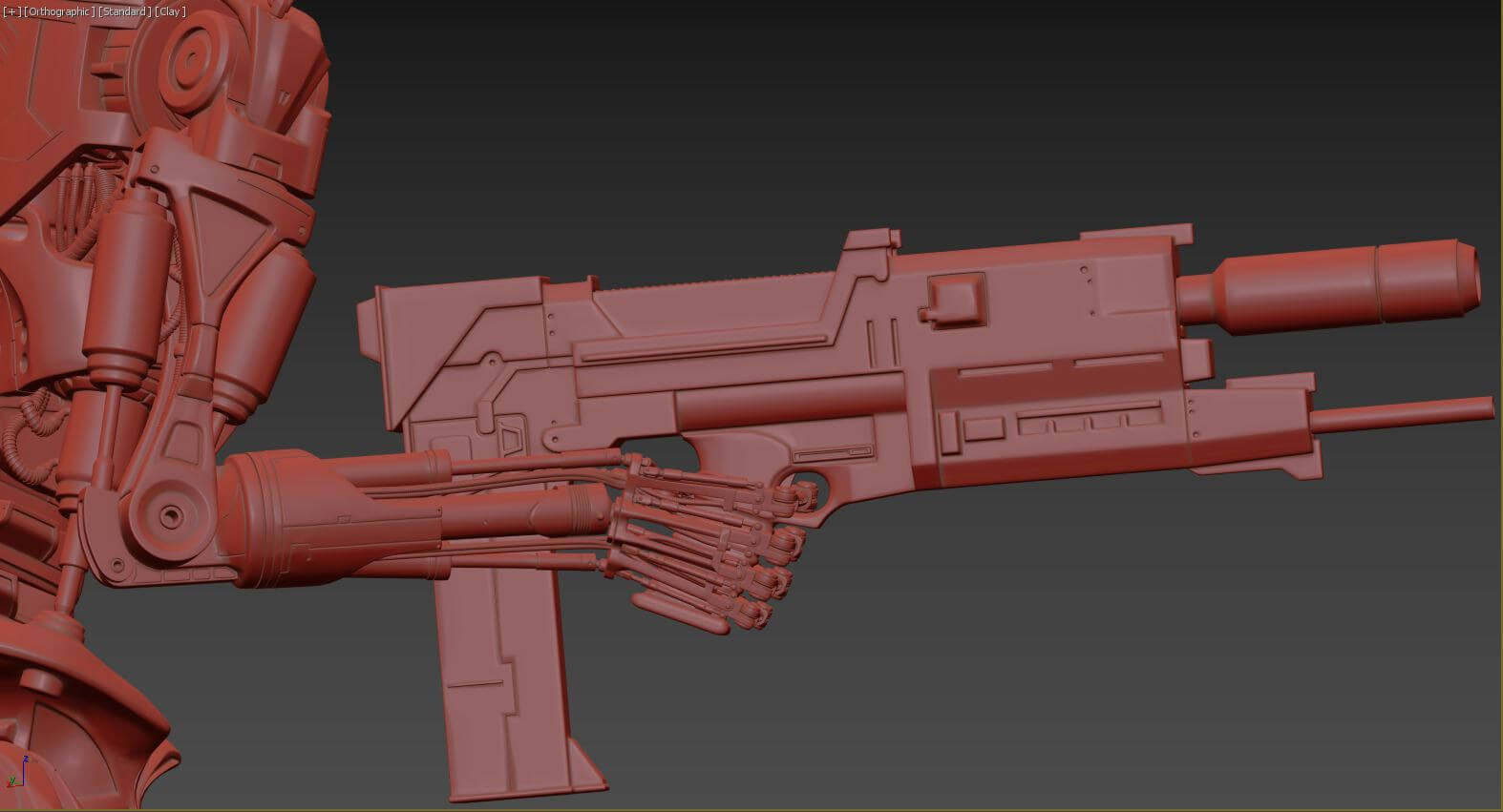 T-800 Terminator 2 Judgment Day High Detal 3D Model by SKYNET-2029