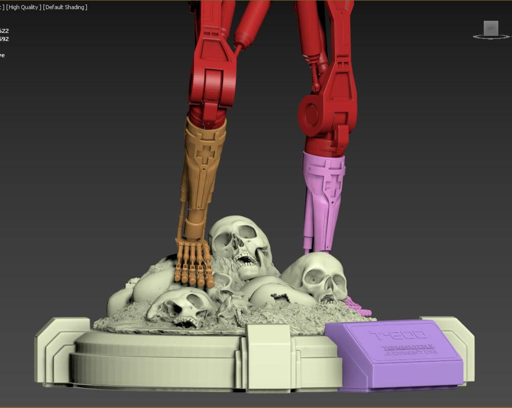 T-800 Terminator 2 Judgment Day V2 3D Model by SKYNET-2029