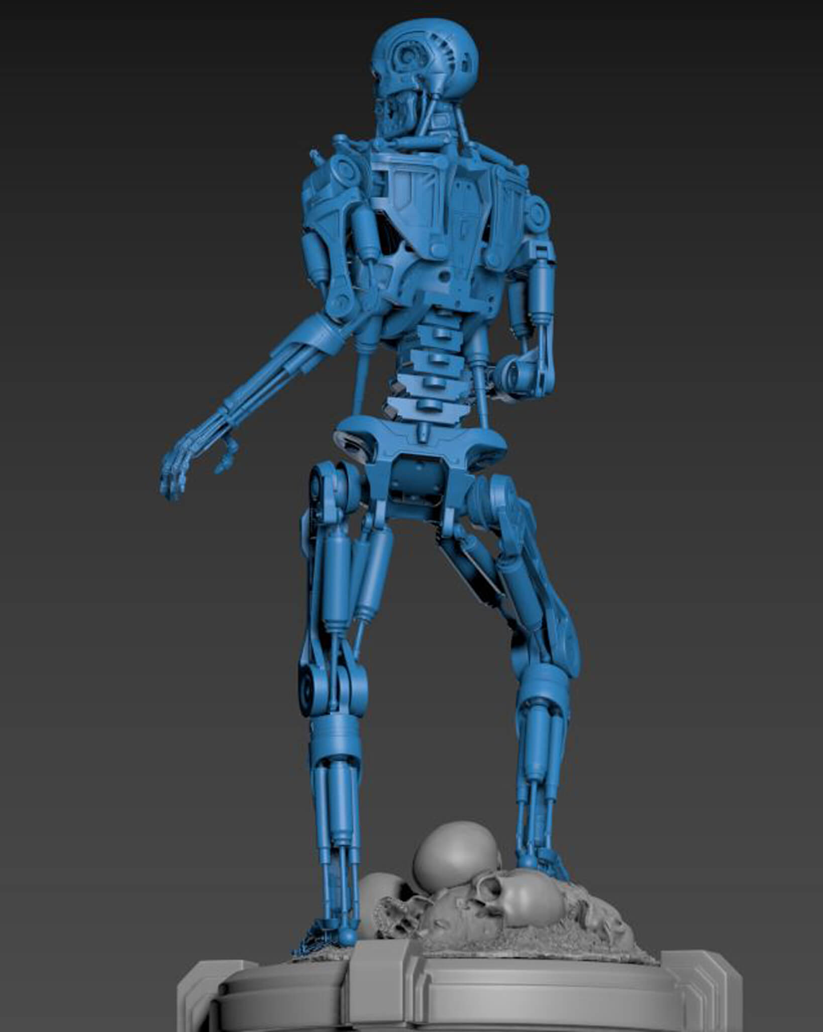 T-800 Terminator 2 Judgment Day V2 3D Model by SKYNET-2029