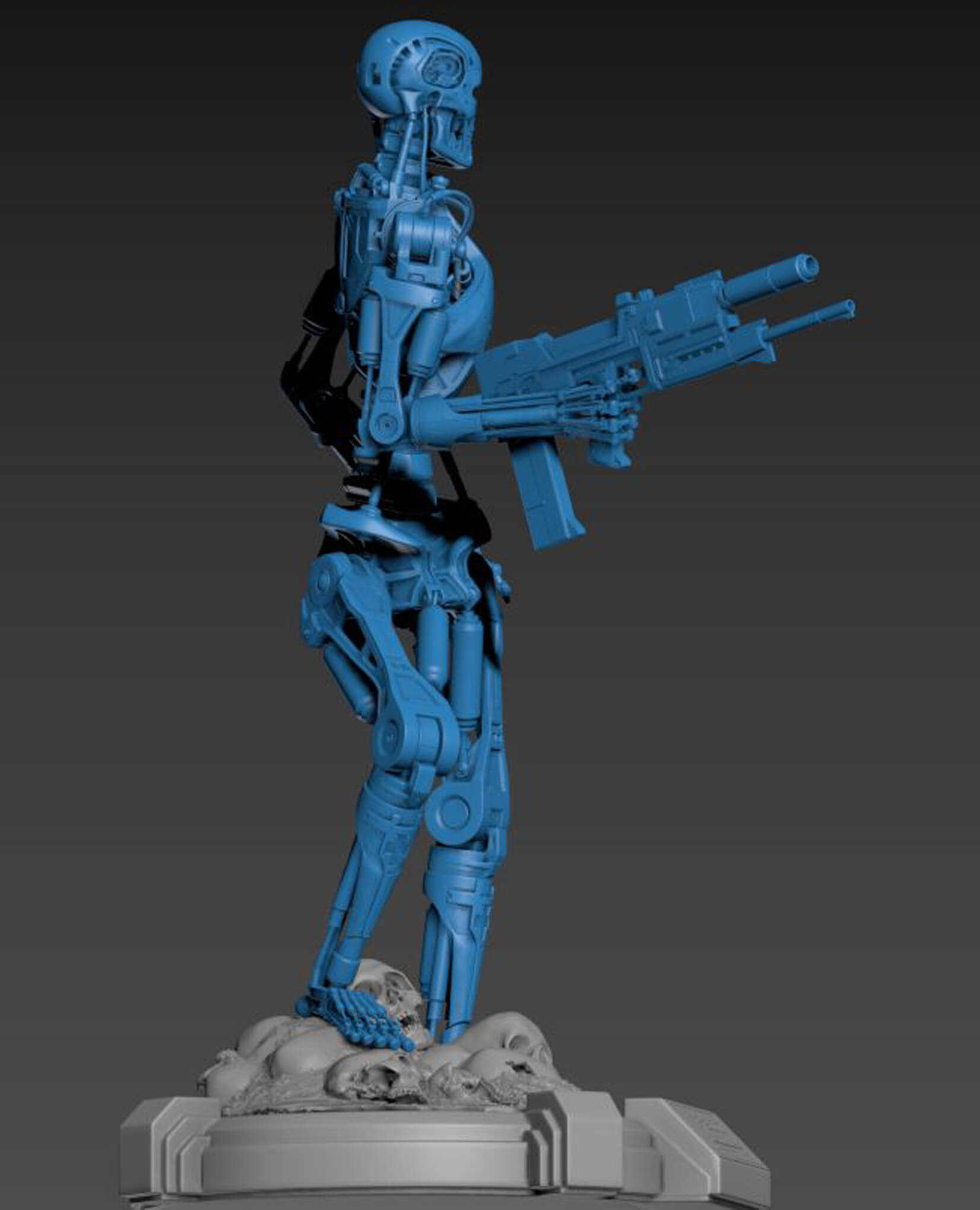 T-800 Terminator 2 Judgment Day V2 3D Model by SKYNET-2029