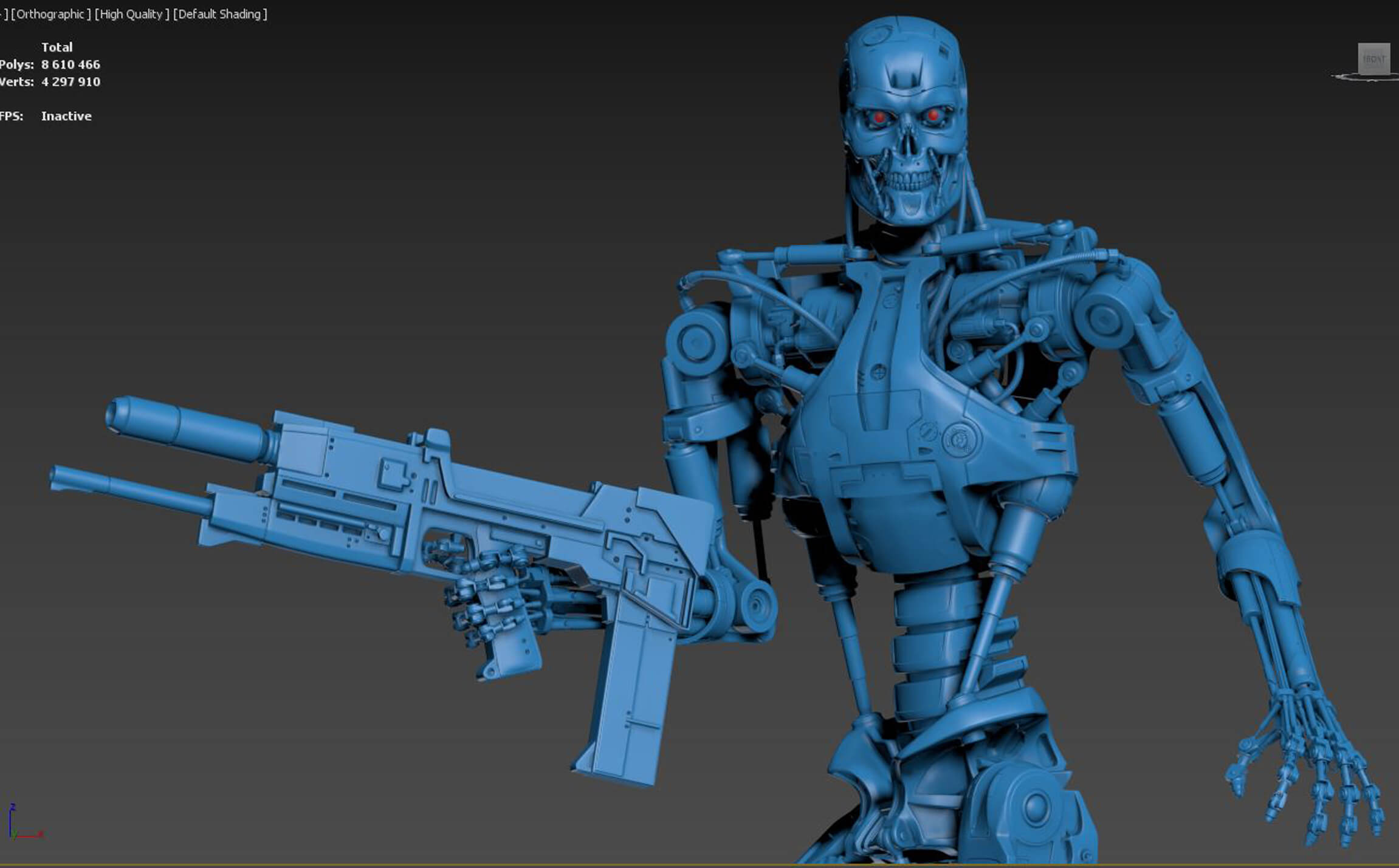T-800 Terminator 2 Judgment Day V2 3D Model by SKYNET-2029