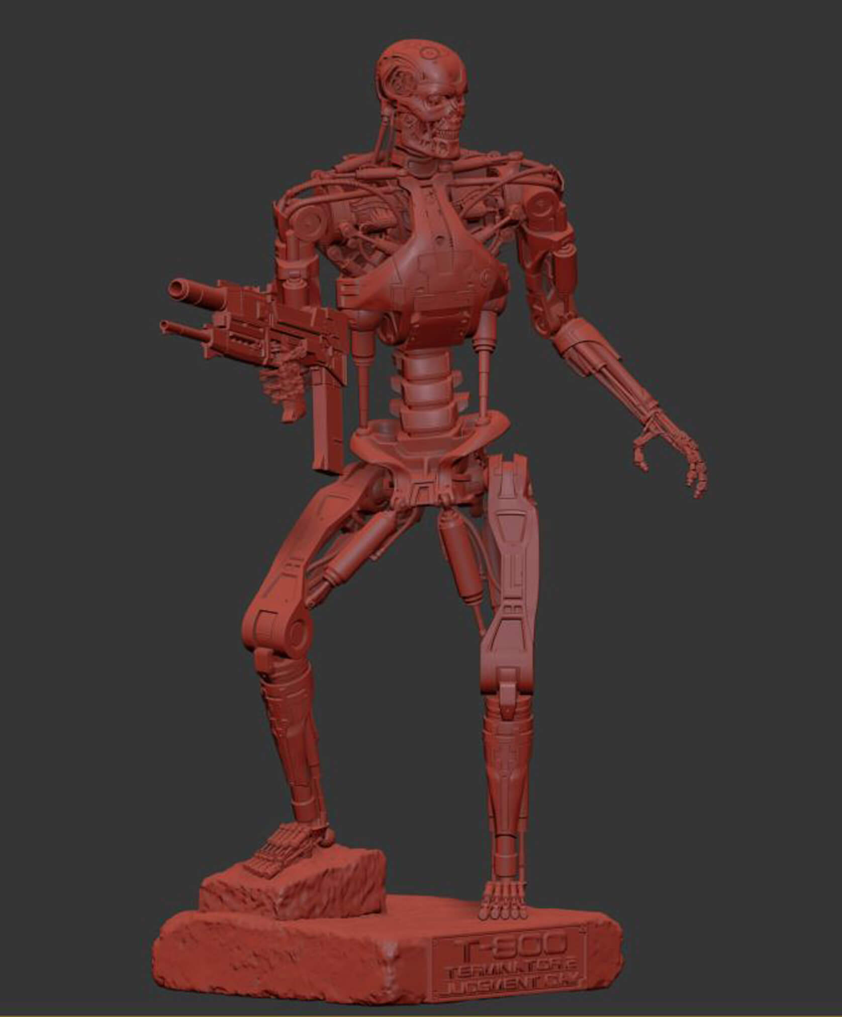 T-800 Terminator 2 Judgment Day V3 High Detal 3D Model by SKYNET-2029
