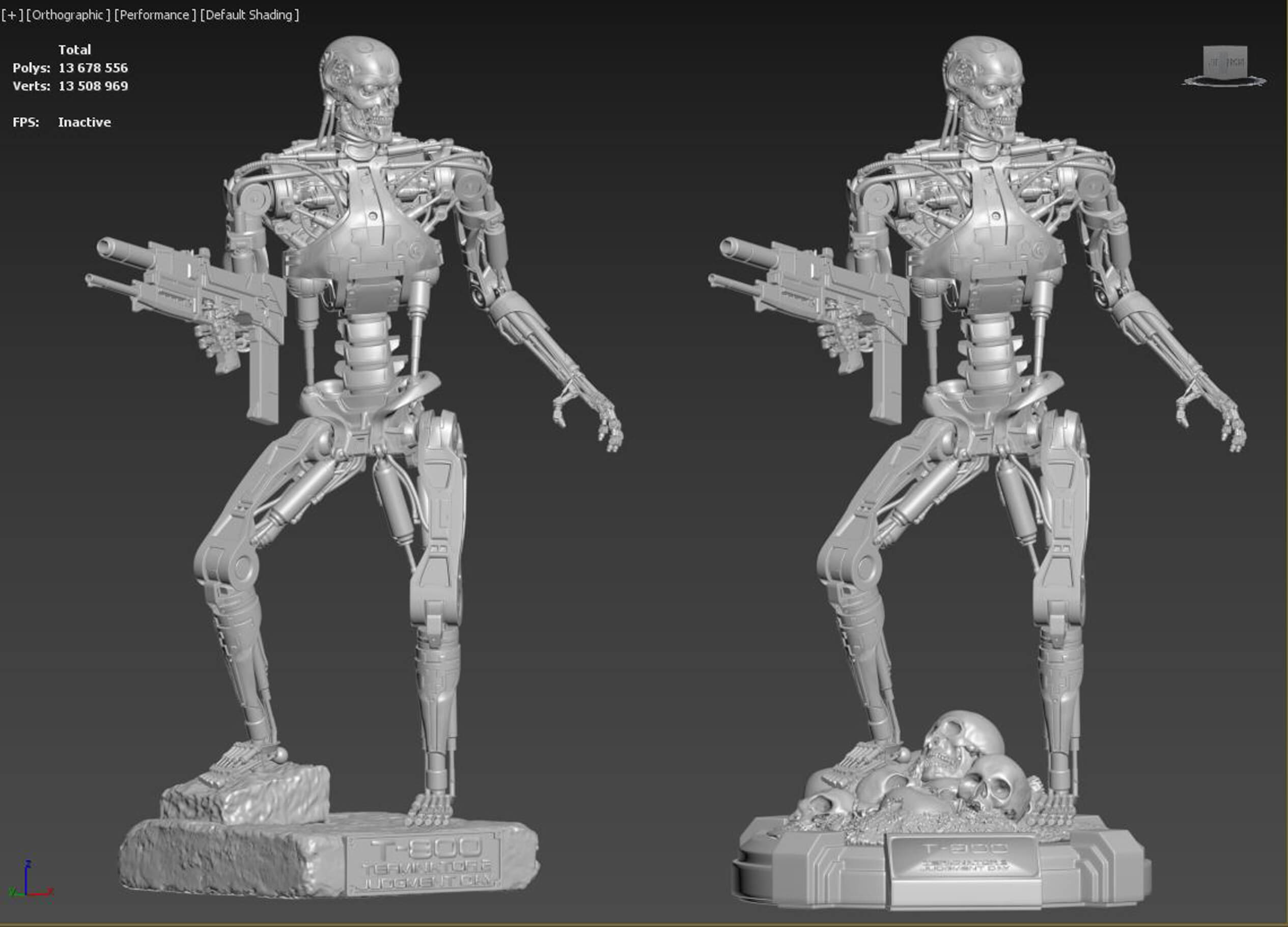 T-800 Terminator 2 Judgment Day V3 High Detal 3D Print Model by SKYNET-2029